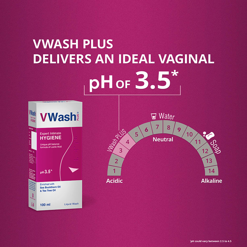 VWash Plus Expert Intimate Hygiene Wash, 100 ml Price, Uses, Side ...