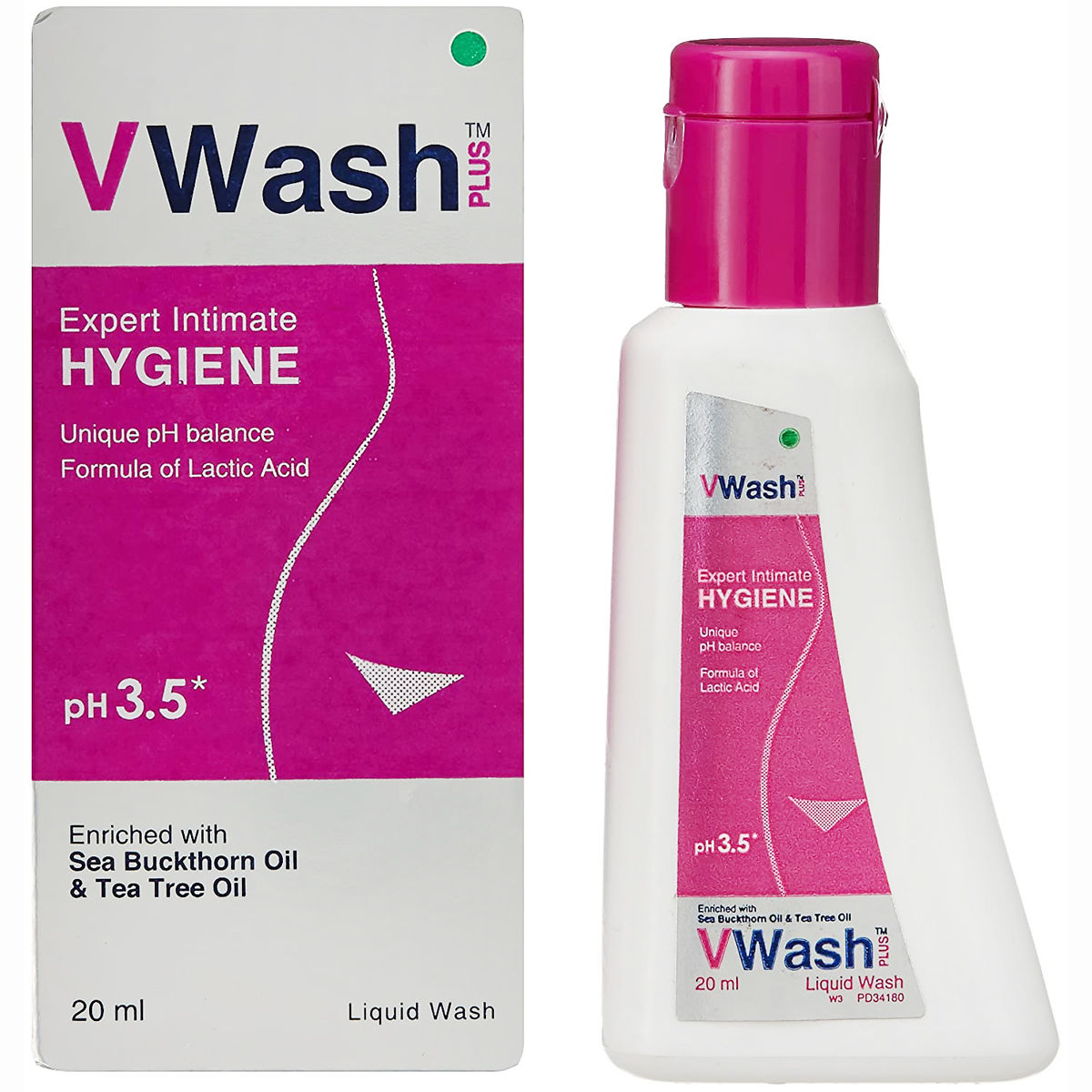 VWash Plus Expert Intimate Hygiene Wash, 20 ml Price, Uses, Side ...