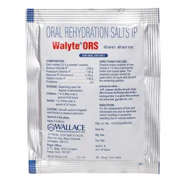 Buy Walyte ORS Orange Powder 22 gm | 19 Minutes Delivery | Apollo Pharmacy