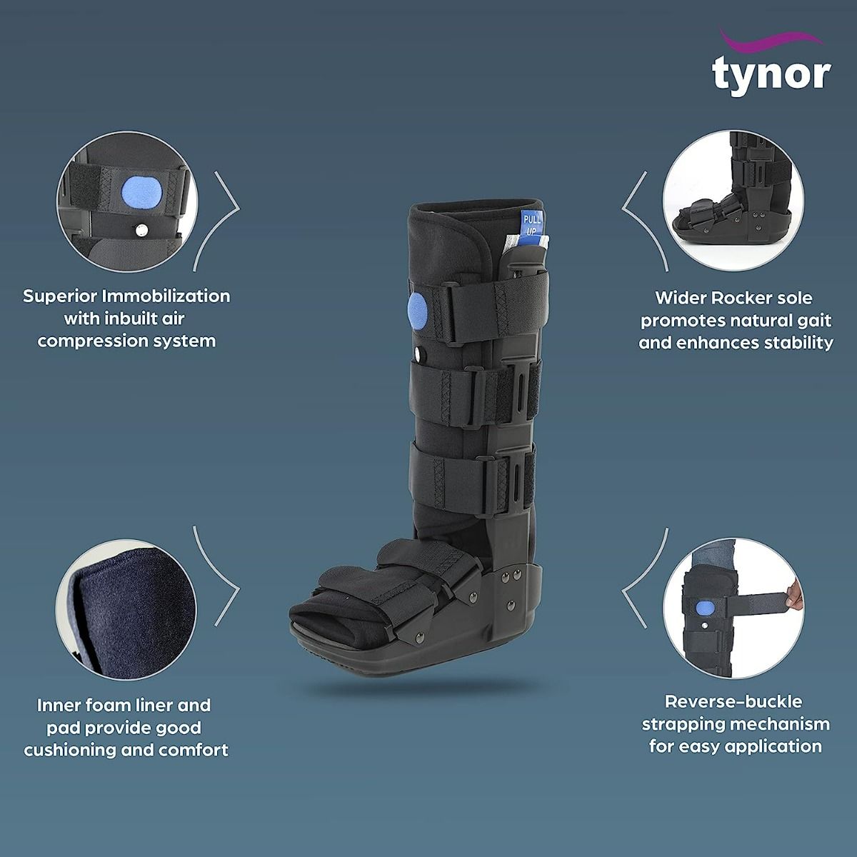 Tynor Walker Boot Air Medium, 1 Count Price, Uses, Side Effects ...