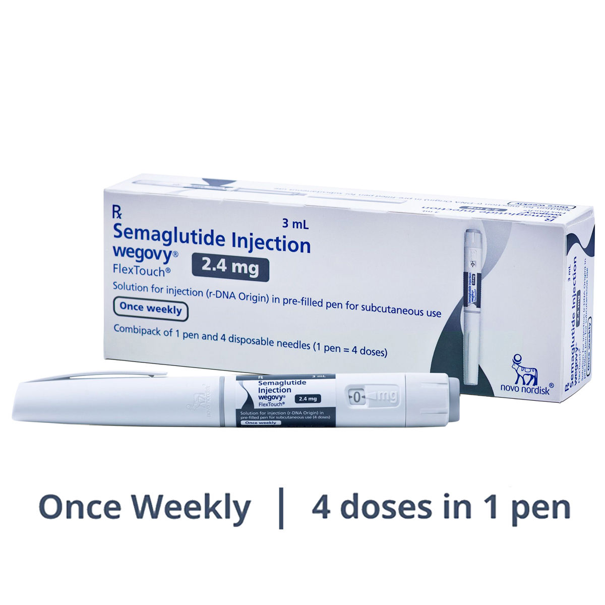 Wegovy Flextouch 2.4 mg PFP Combipack Injection 3 ml | Uses, Side ...