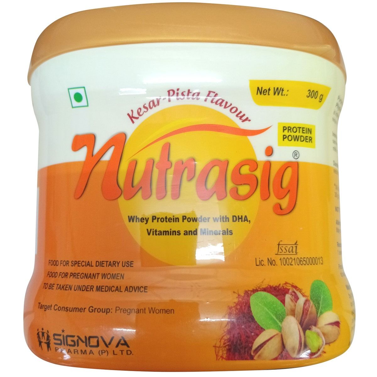Nutrasig Kesar-Pista Flavour Powder | Uses, Side Effects, Price ...