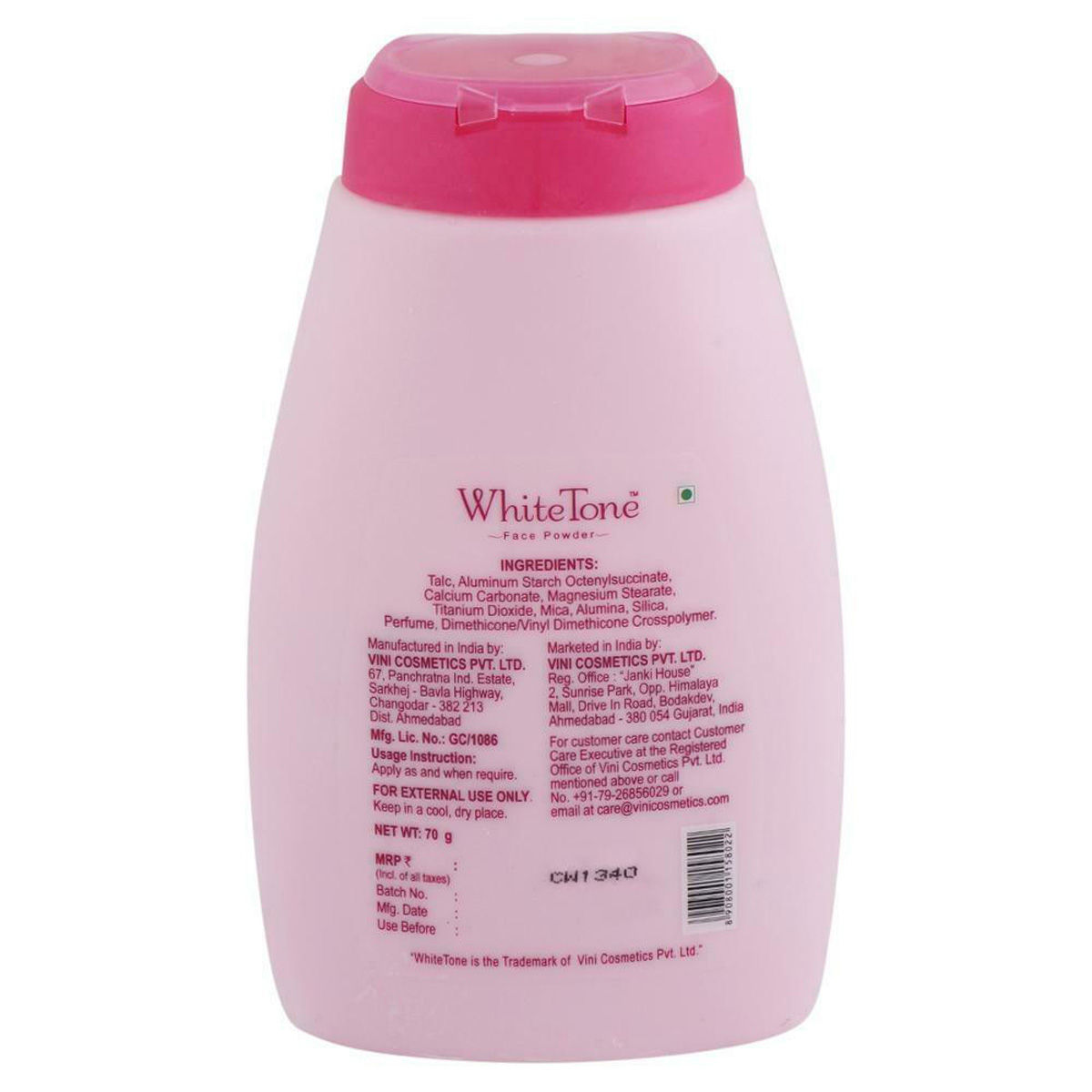 White Tone Face Powder, 70 gm Price, Uses, Side Effects, Composition ...