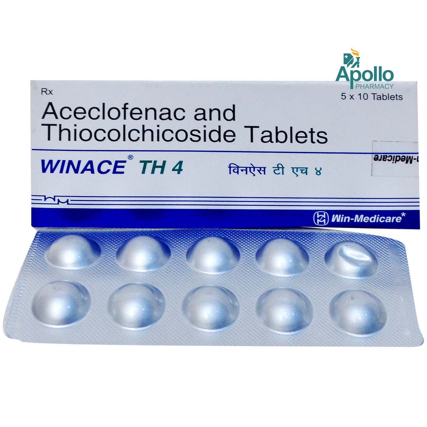 WINACE TH 4MG TABLET 10'S Price, Uses, Side Effects, Composition ...