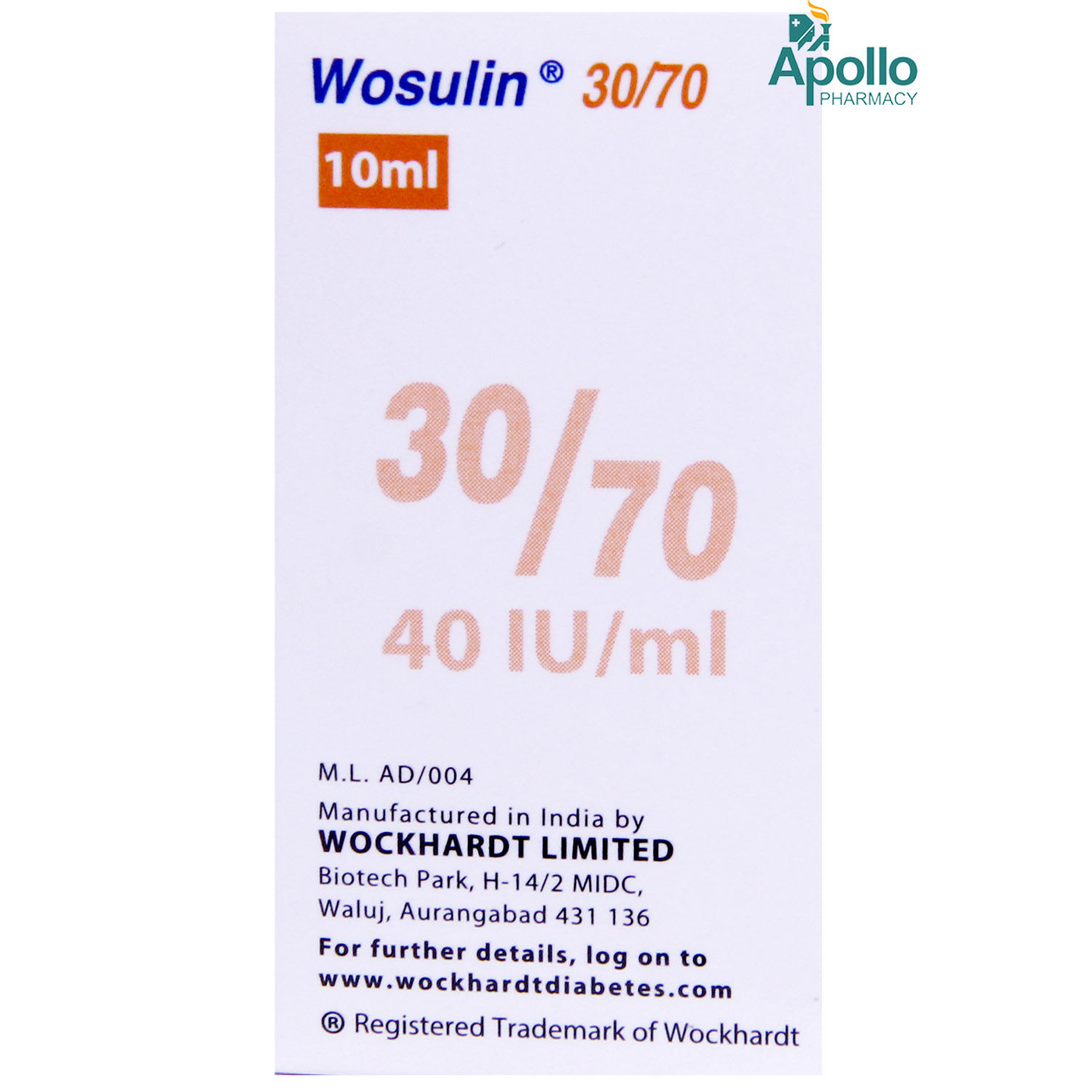 Wosulin 30/70 40IU/ml Injection | Uses, Side Effects, Price | Apollo ...