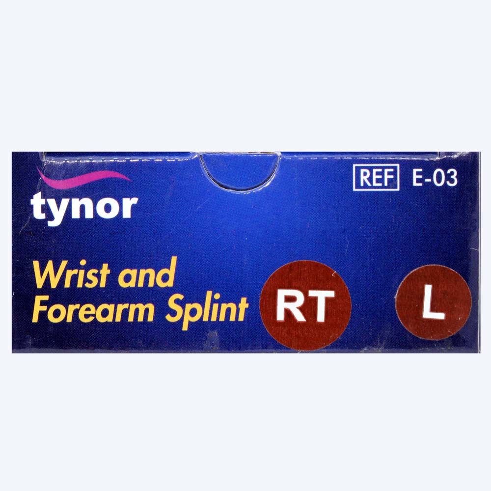 Tynor Wrist Forearm Splint Right Large, 1 Count Price, Uses, Side ...