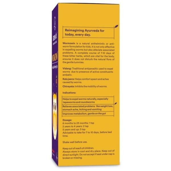 Siddhayu Wormzwin Herbal De-Worming Syrup, 150 ml Price, Uses, Side ...