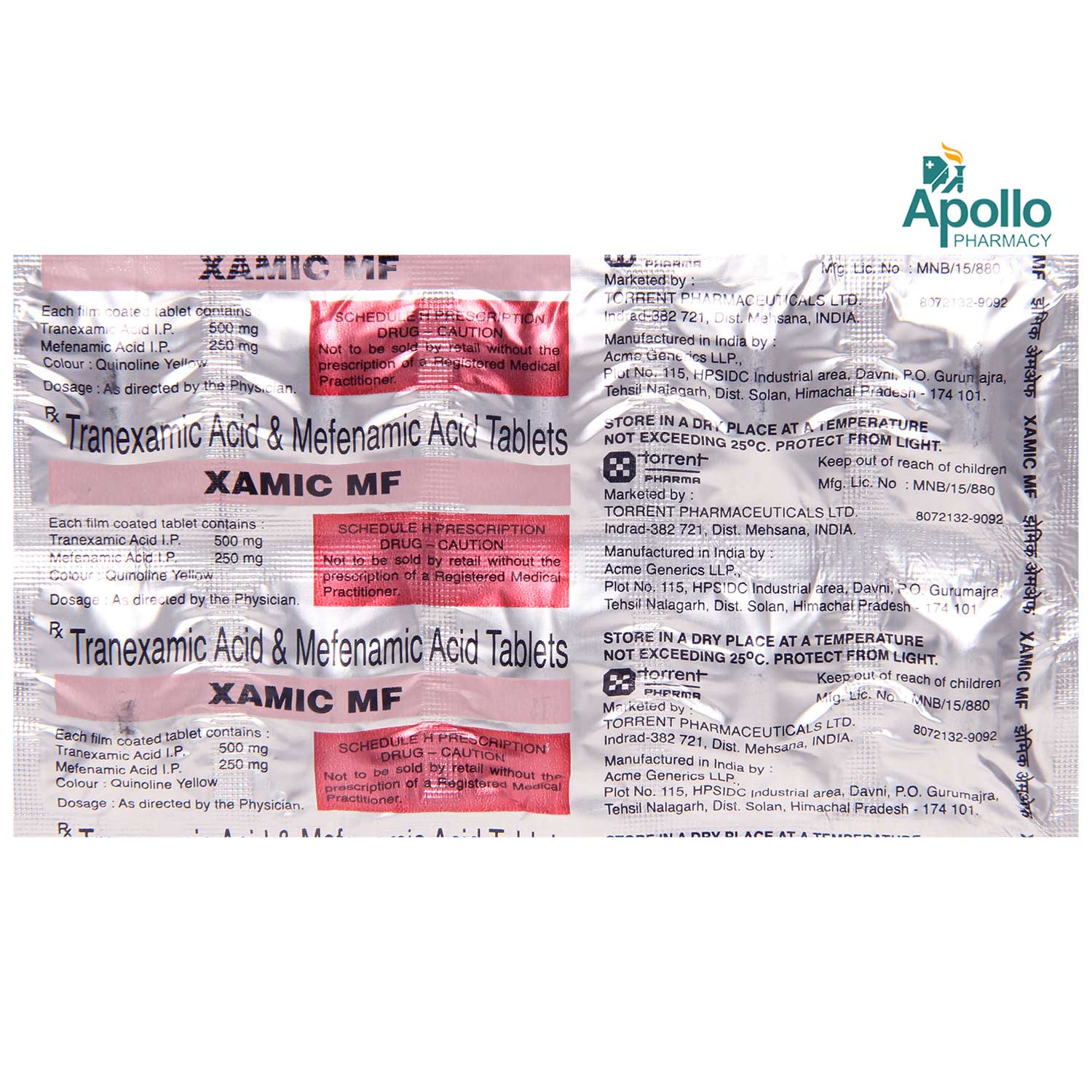 Xamic MF Tablet | Uses, Side Effects, Price | Apollo Pharmacy