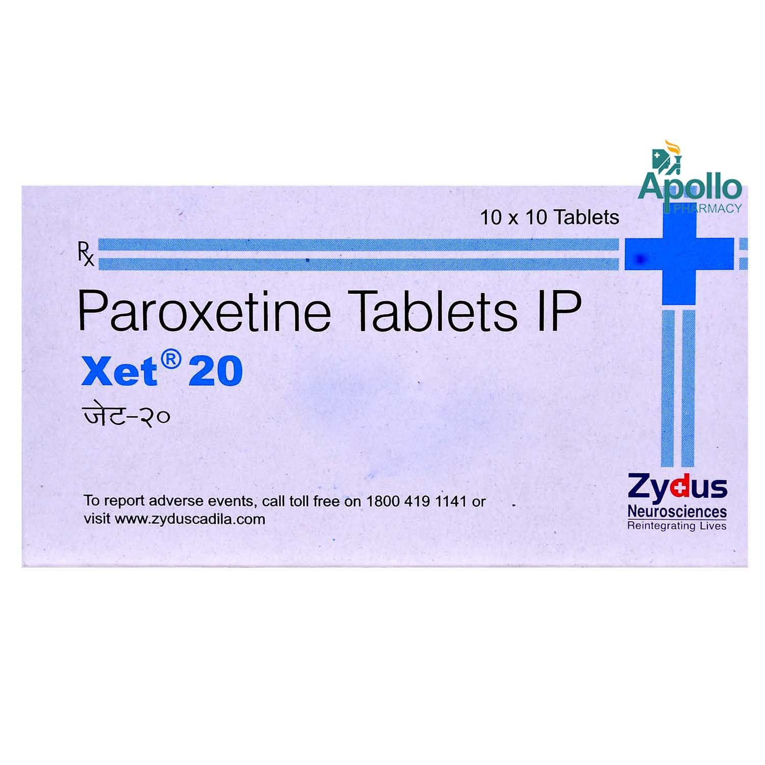 Xet 20 Tablet | Uses, Side Effects, Price | Apollo Pharmacy