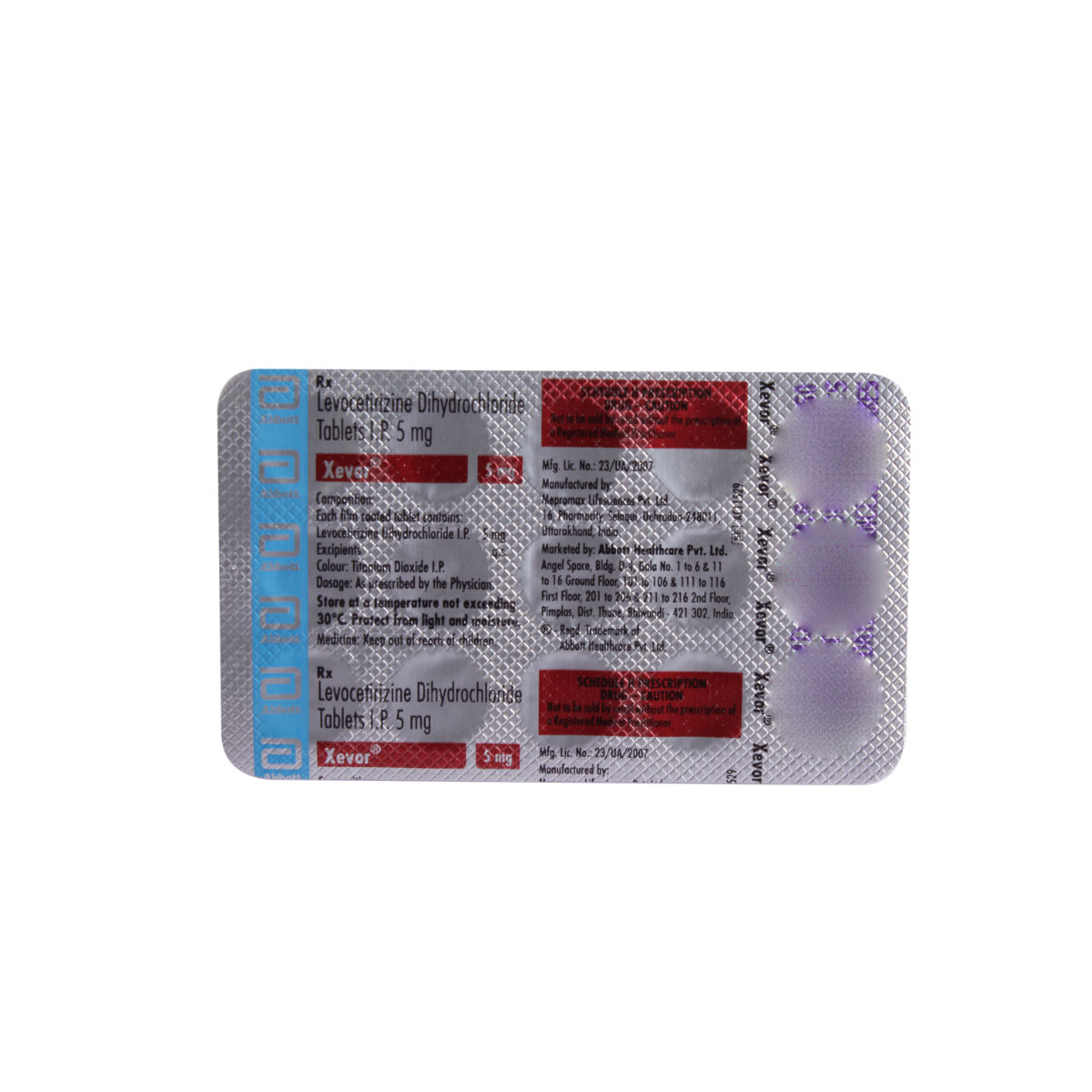 Xevor 5 mg Tablet 15's Price, Uses, Side Effects, Composition - Apollo ...