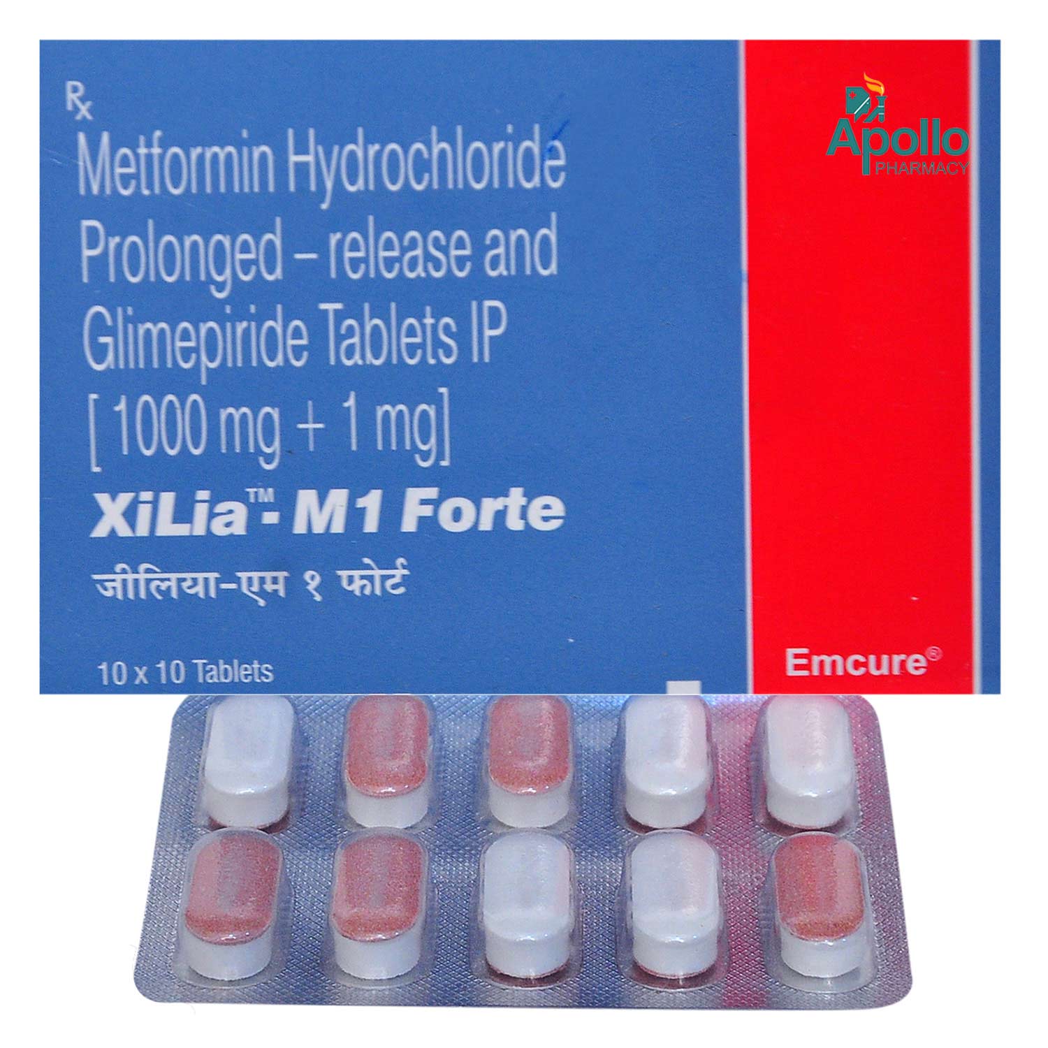 Xilia-M 1 Forte Tablet 10's Price, Uses, Side Effects, Composition ...