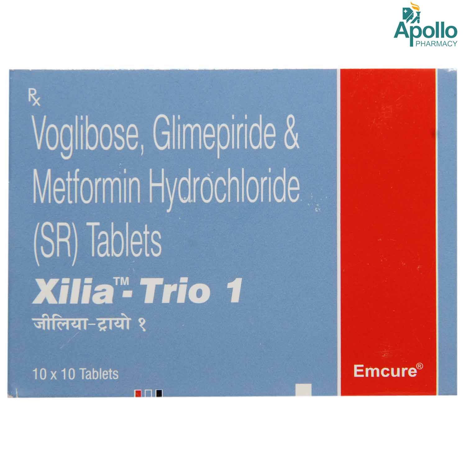 XILIA TRIO 1MG TABLET Price, Uses, Side Effects, Composition - Apollo ...