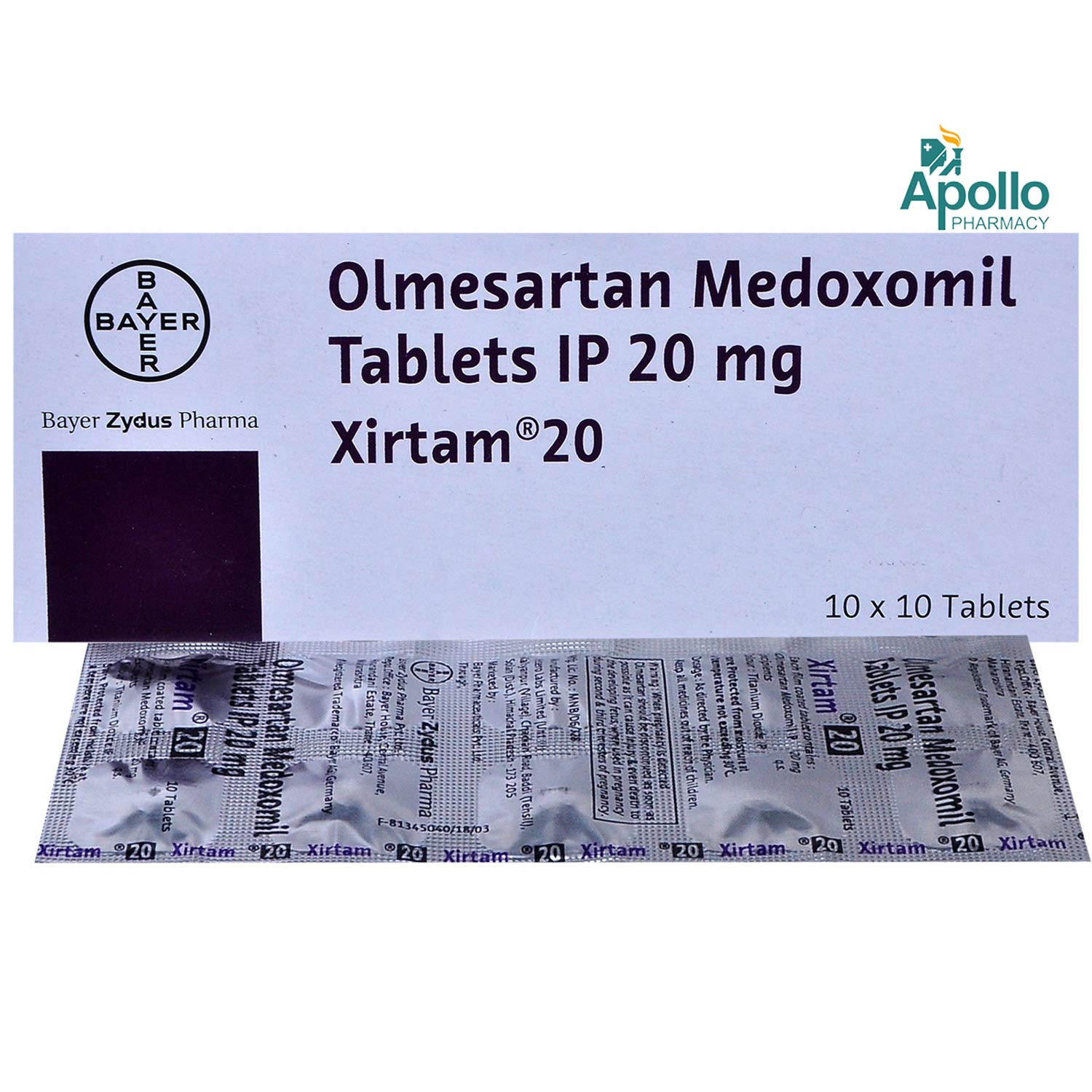 Xirtam 20 Tablet 10's Price, Uses, Side Effects, Composition - Apollo ...