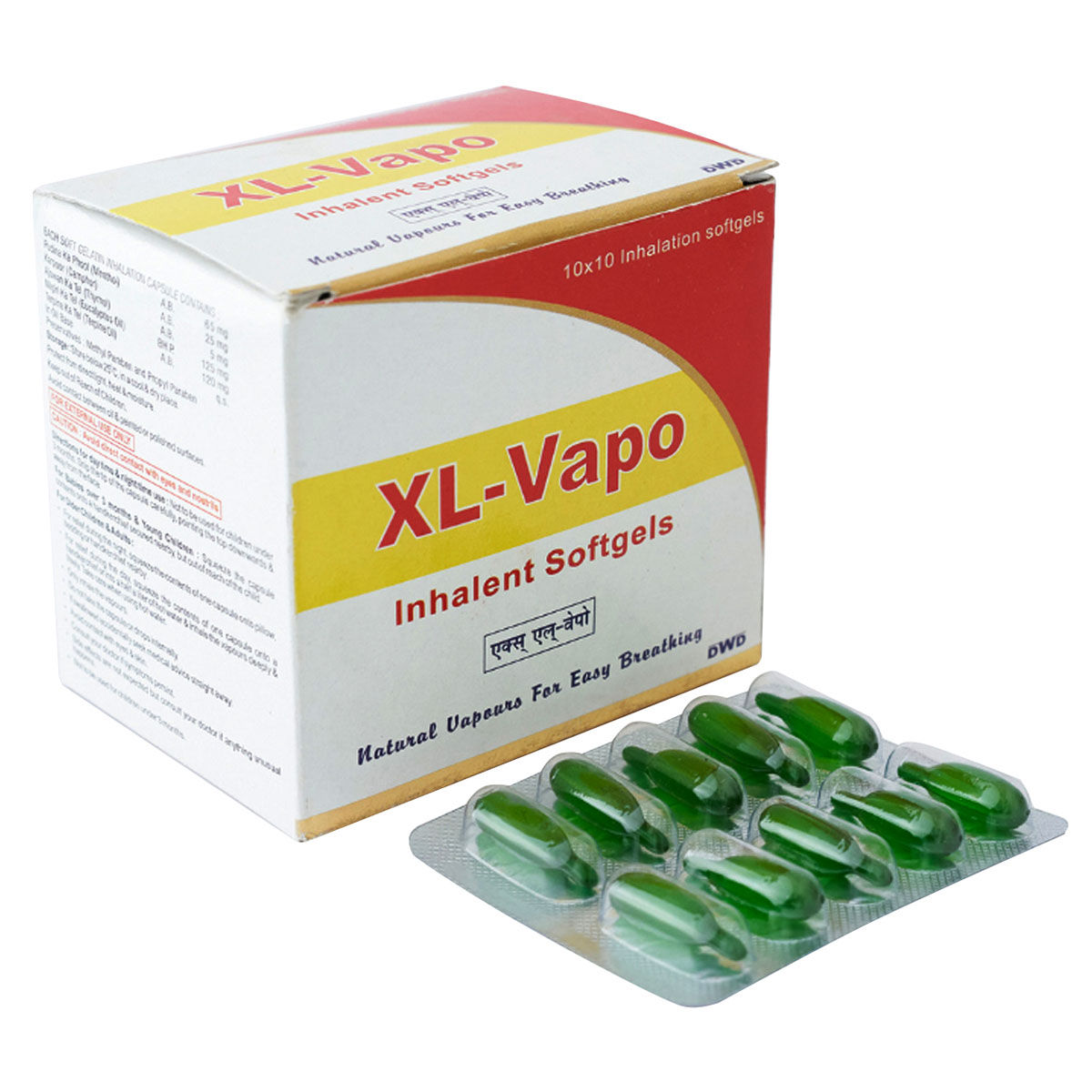 Buy XL-Vapo Inhalant, 10 Capsules | 19 Minutes Delivery | Apollo Pharmacy