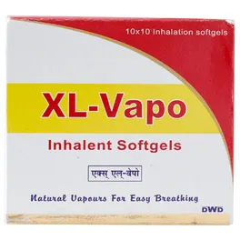 Buy XL-Vapo Inhalant, 10 Capsules | 19 Minutes Delivery | Apollo Pharmacy