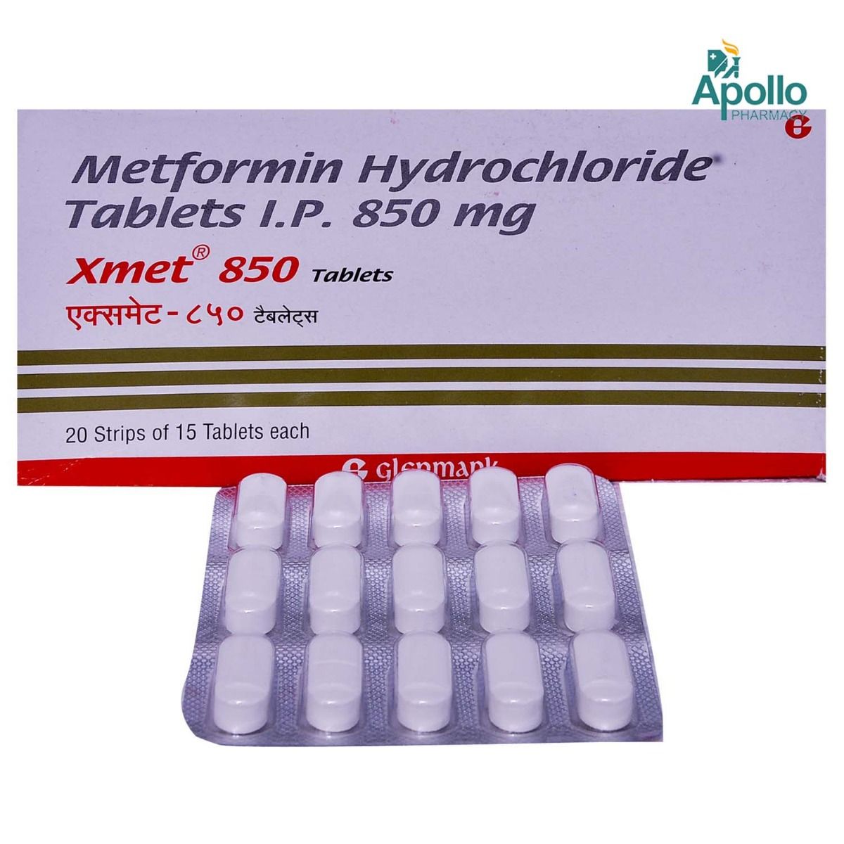 XMET 850MG TABLET Price, Uses, Side Effects, Composition - Apollo Pharmacy