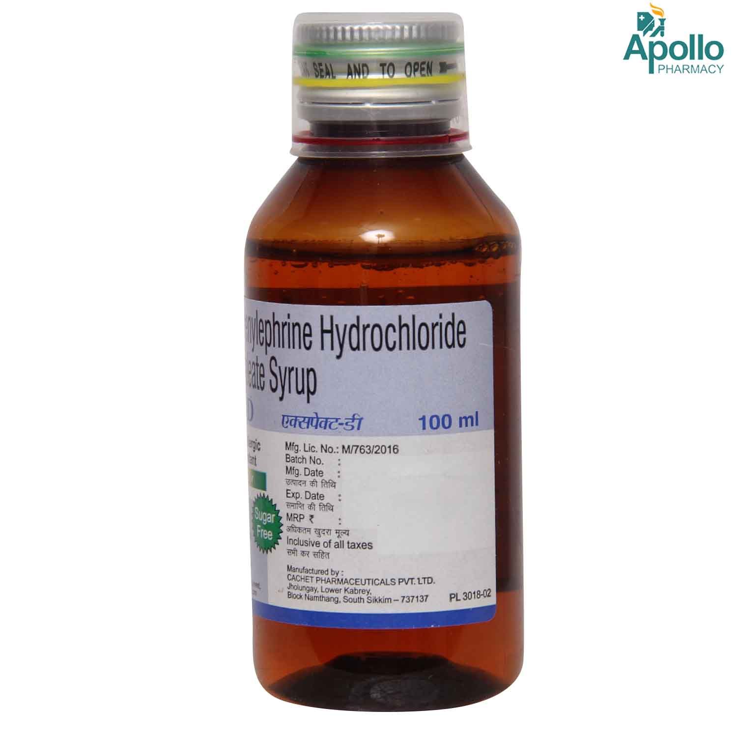 Xpect D Syrup | Uses, Side Effects, Price | Apollo Pharmacy