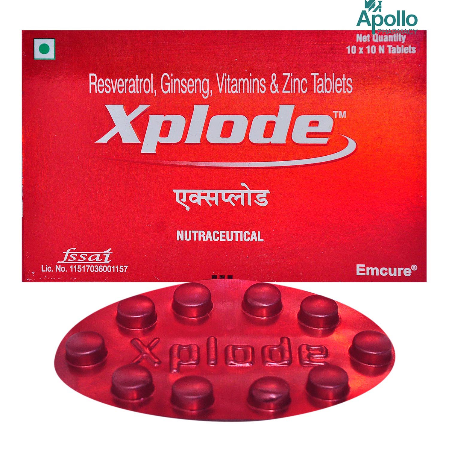 Xplode Tablet 10's Price, Uses, Side Effects, Composition - Apollo Pharmacy
