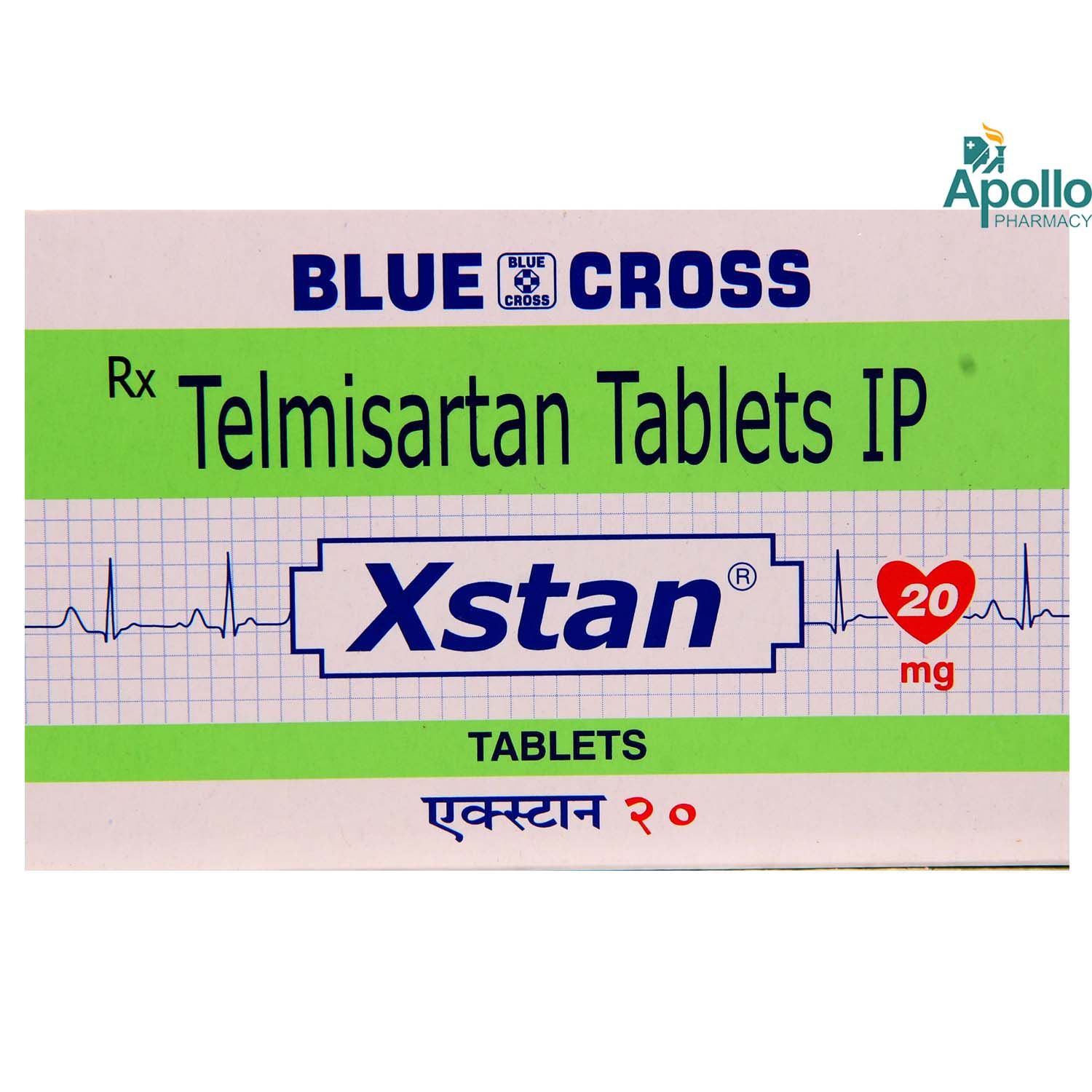 XSTAN 20MG TABLET Price, Uses, Side Effects, Composition - Apollo Pharmacy