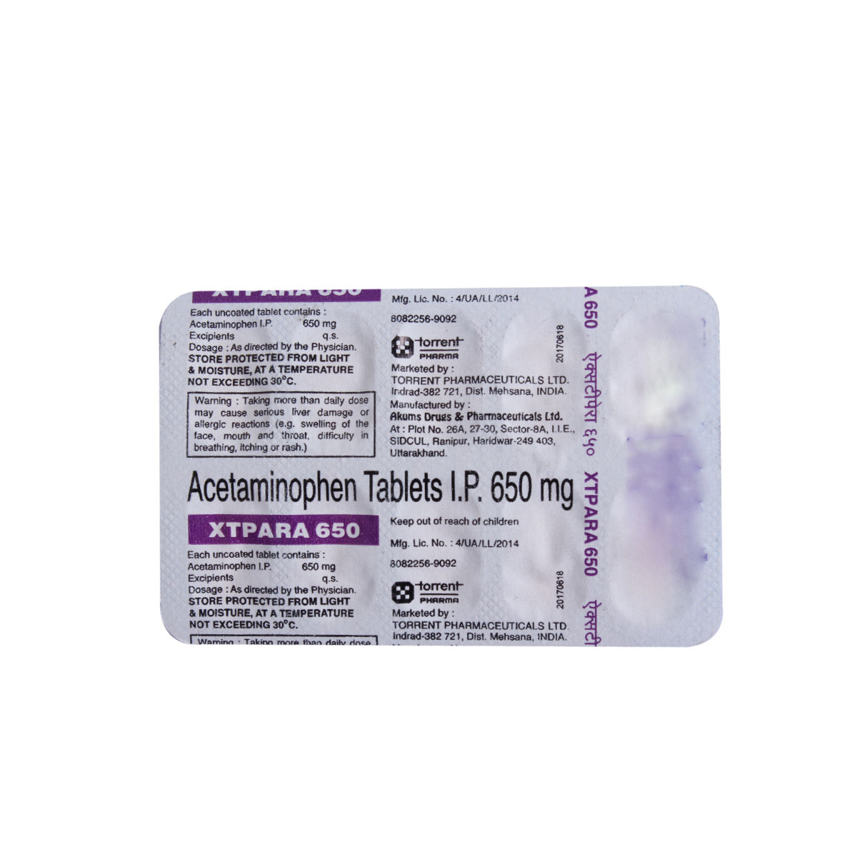 Xtpara 650 mg Tablet 10's Price, Uses, Side Effects, Composition ...