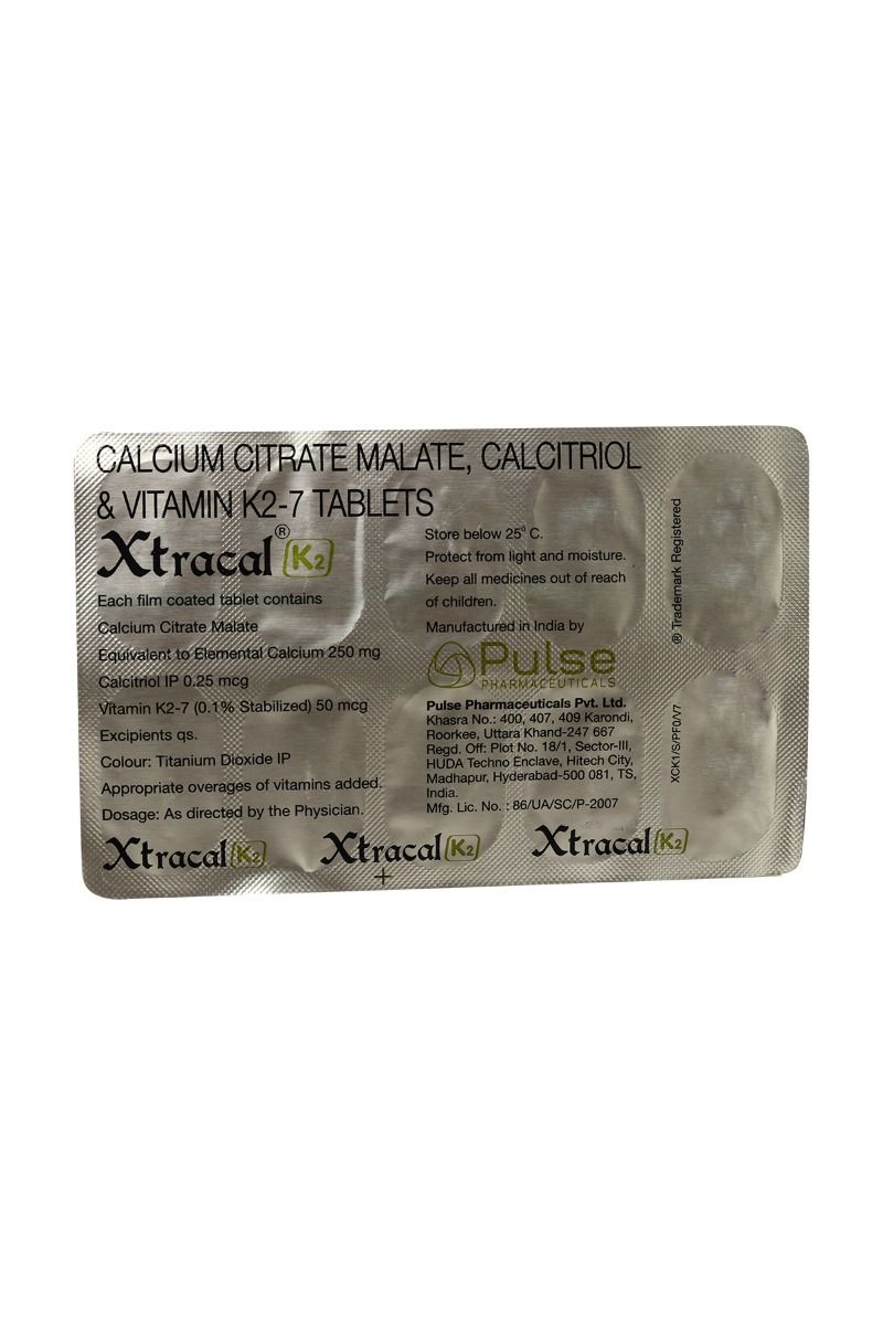 Xtracal K2 Tablet 10's Price, Uses, Side Effects, Composition - Apollo ...