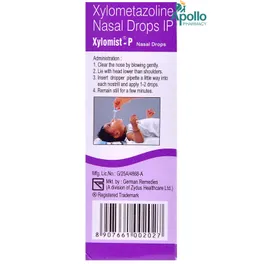 Xylomist-P Nasal Drops | Uses, Side Effects, Price | Apollo Pharmacy