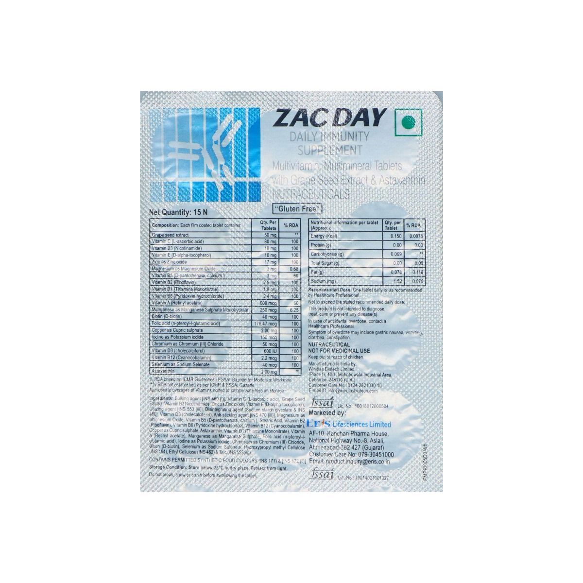 Zac Day Tablet 15's Price, Uses, Side Effects, Composition - Apollo ...