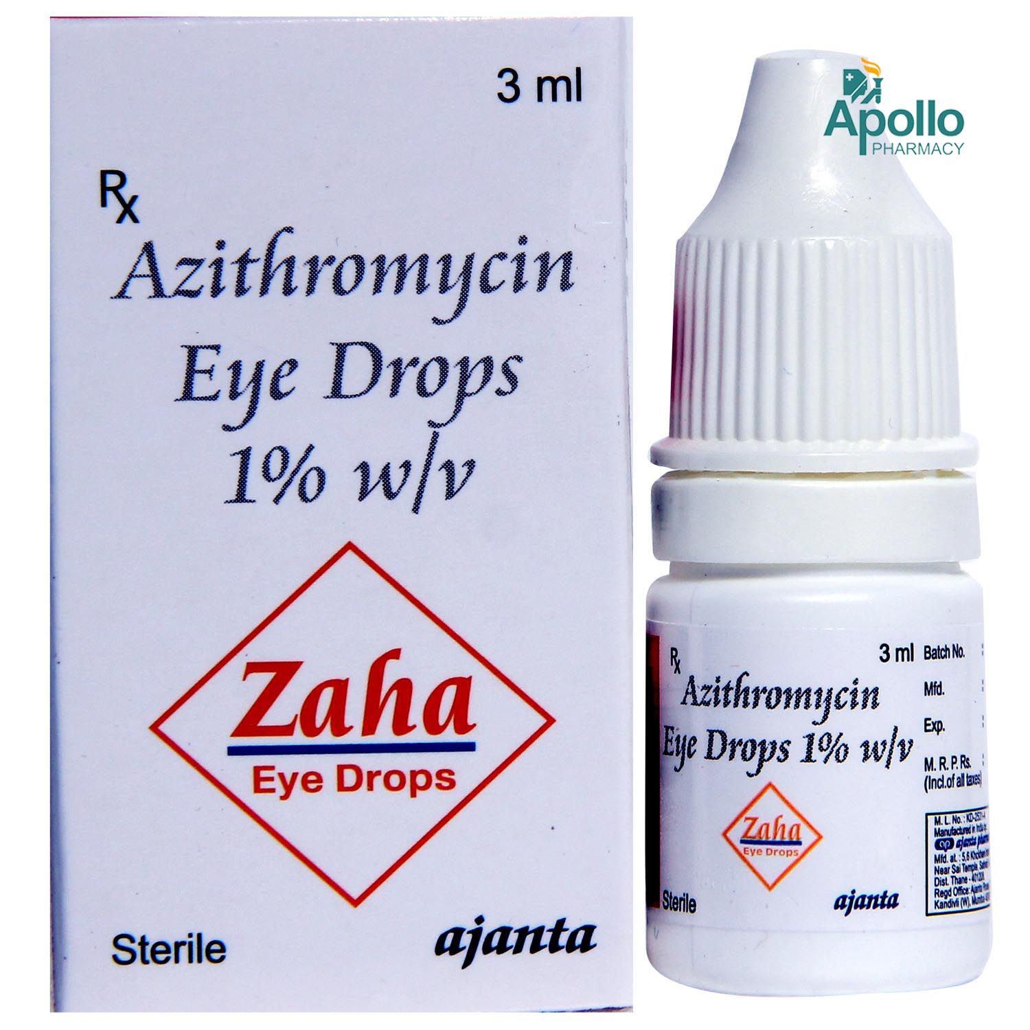 Zaha Eye Drops 3 ml Price, Uses, Side Effects, Composition - Apollo ...