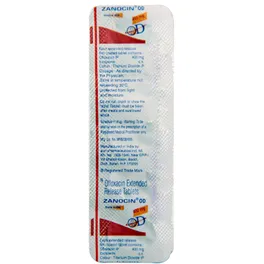 Zanocin OD 400 mg Tablet | Uses, Side Effects, Price | Apollo Pharmacy