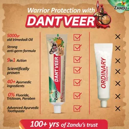 Zandu Dant Veer Toothpaste, 100 gm | Uses, Benefits, Price | Apollo ...