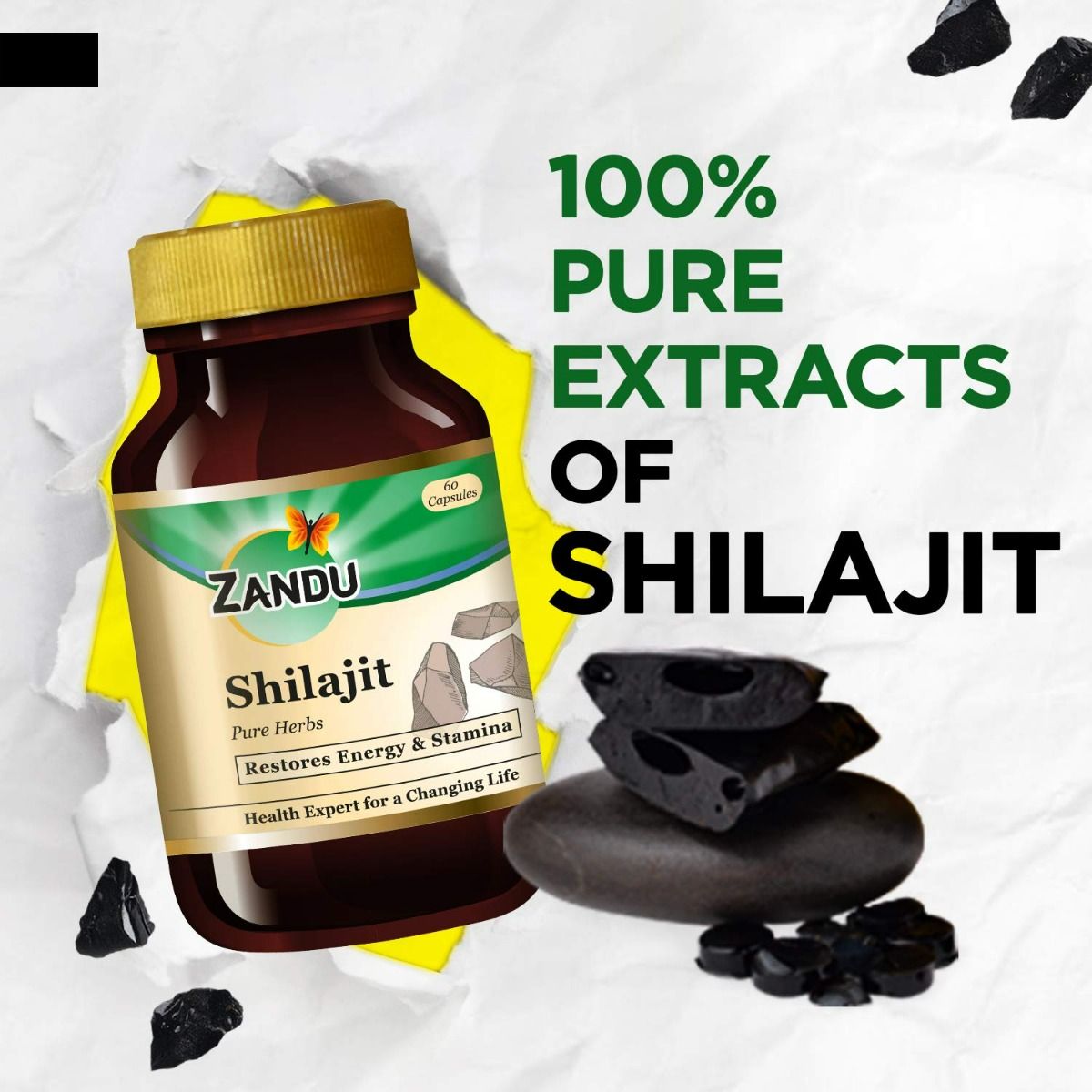 Zandu Shilajit, 60 Capsules Price, Uses, Side Effects, Composition - Apollo Pharmacy