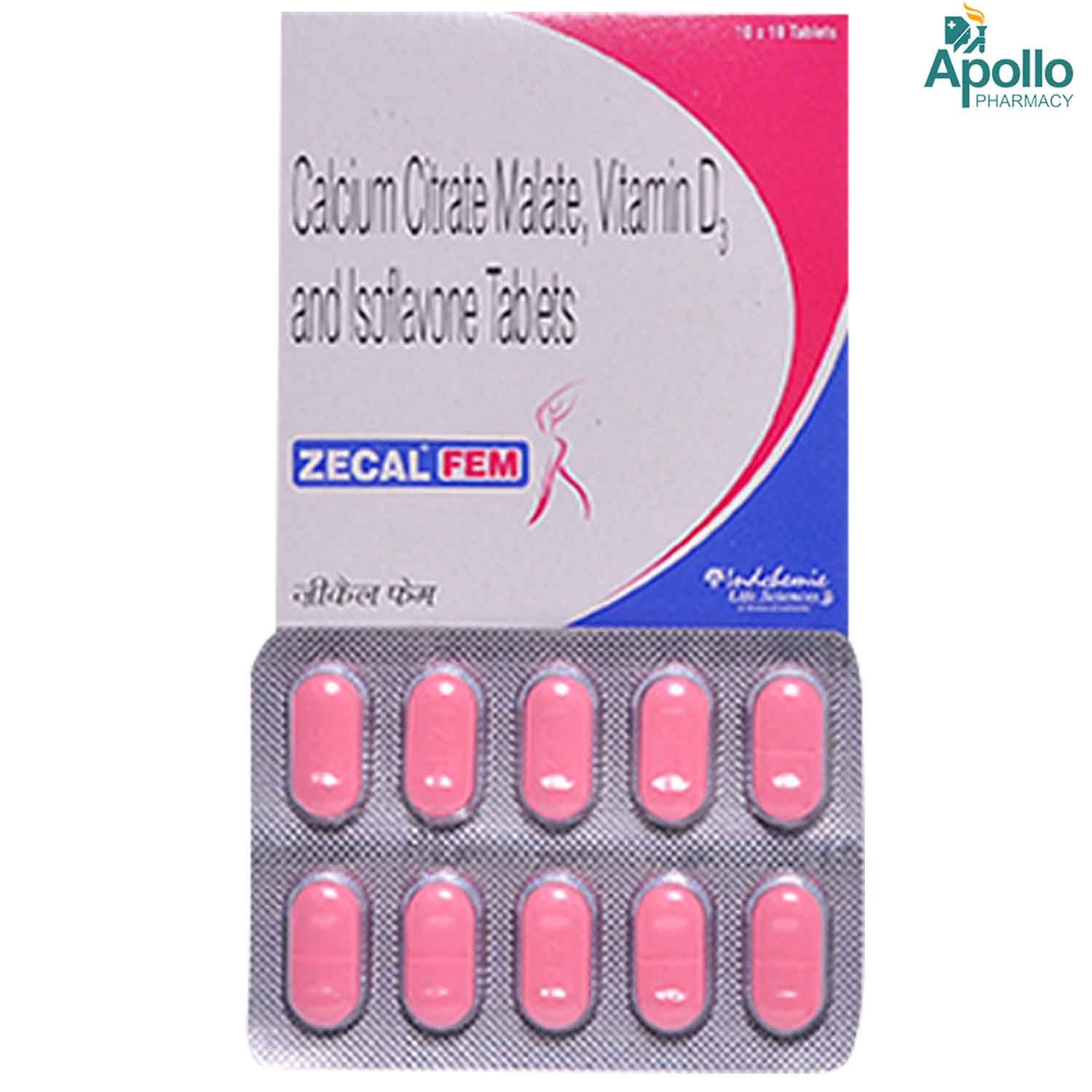 Zecal Fem Tablet | Uses, Side Effects, Price | Apollo Pharmacy