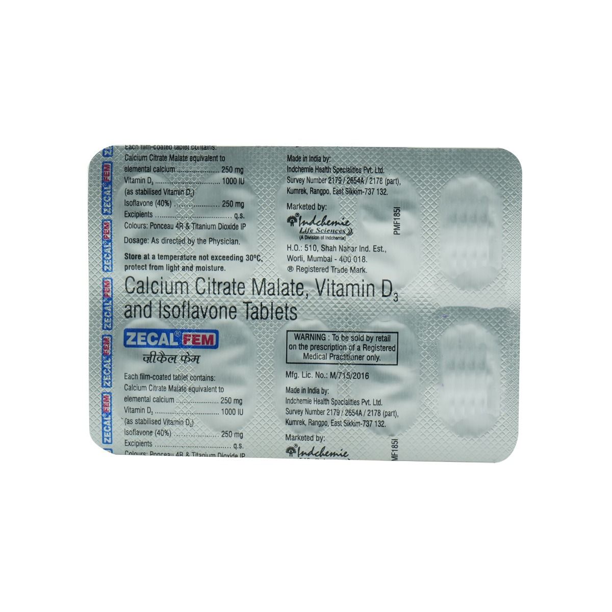 Zecal Fem Tablet 10's Price, Uses, Side Effects, Composition - Apollo ...