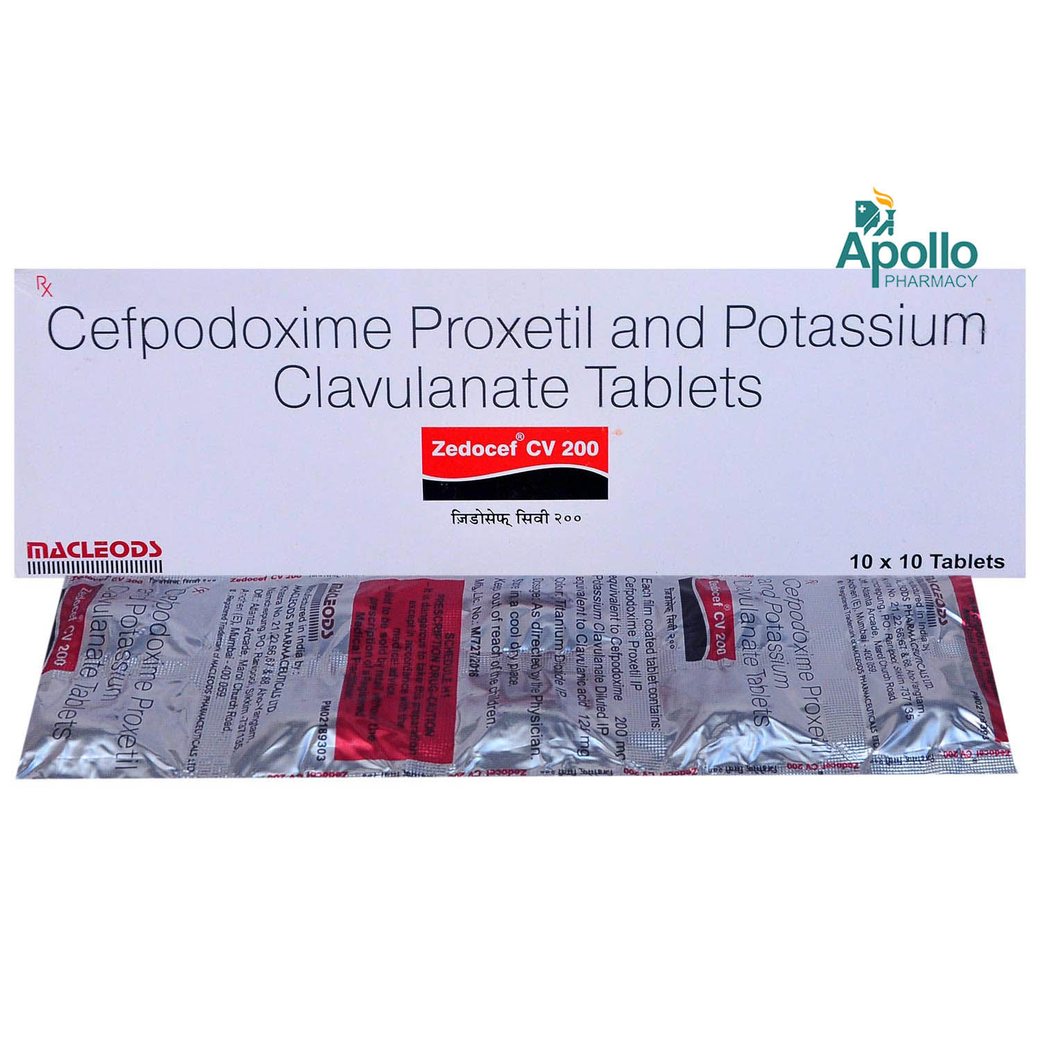 Zedocef CV 200 Tablet 10's Price, Uses, Side Effects, Composition ...