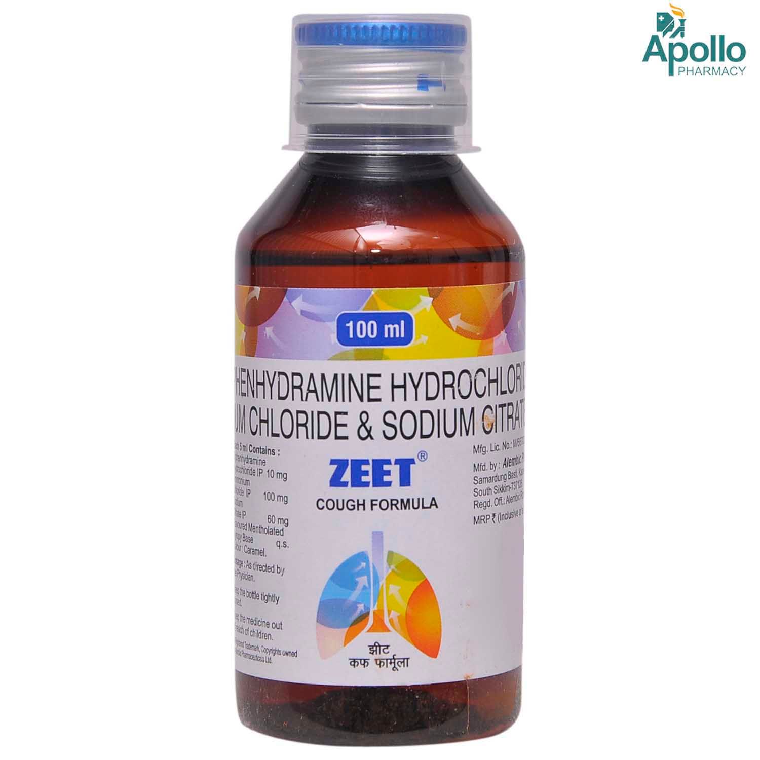 Zeet Syrup 100 ml Price, Uses, Side Effects, Composition - Apollo Pharmacy