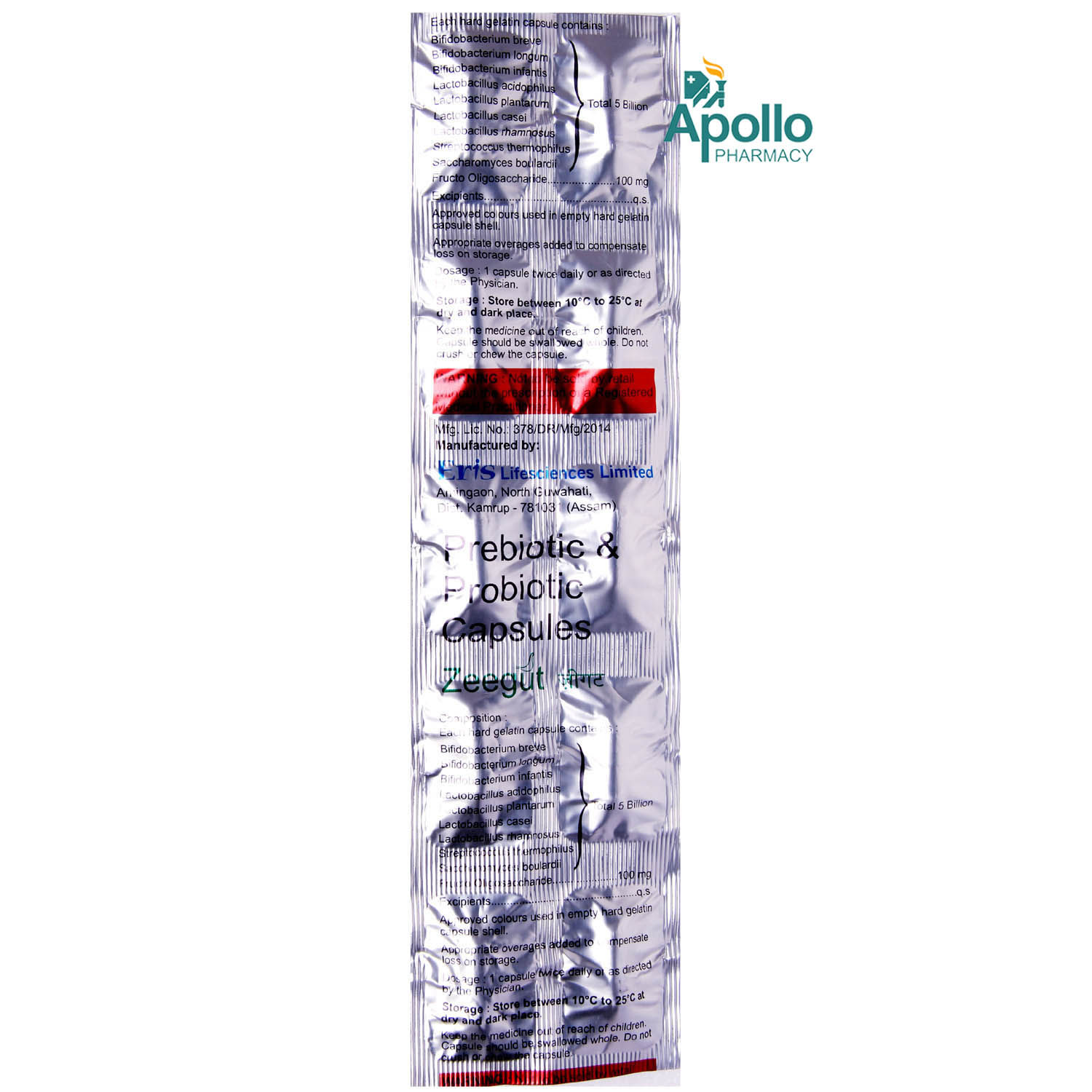 Zeegut Tablet 10's Price, Uses, Side Effects, Composition - Apollo Pharmacy