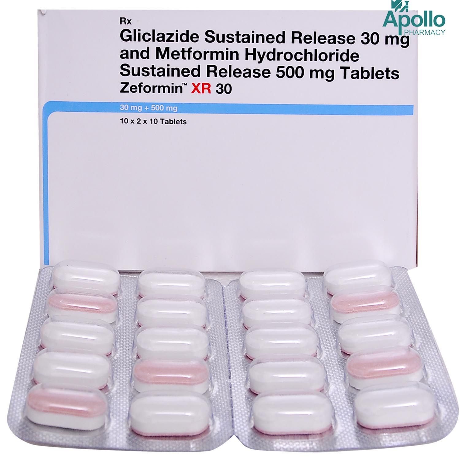 Zeformin XR 30 Tablet 10's Price, Uses, Side Effects, Composition ...