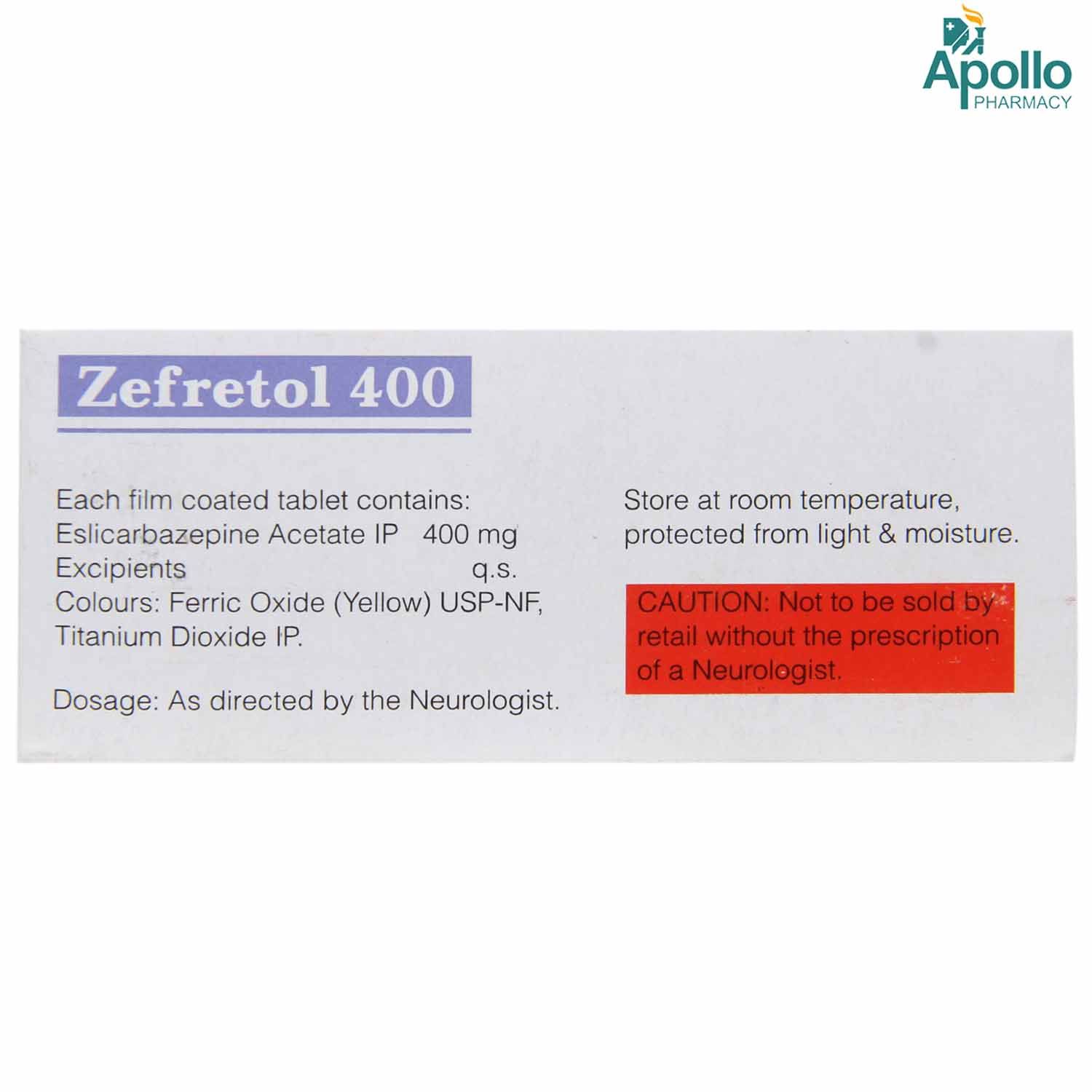 Zefretol 400 Tablet 10's Price, Uses, Side Effects, Composition ...