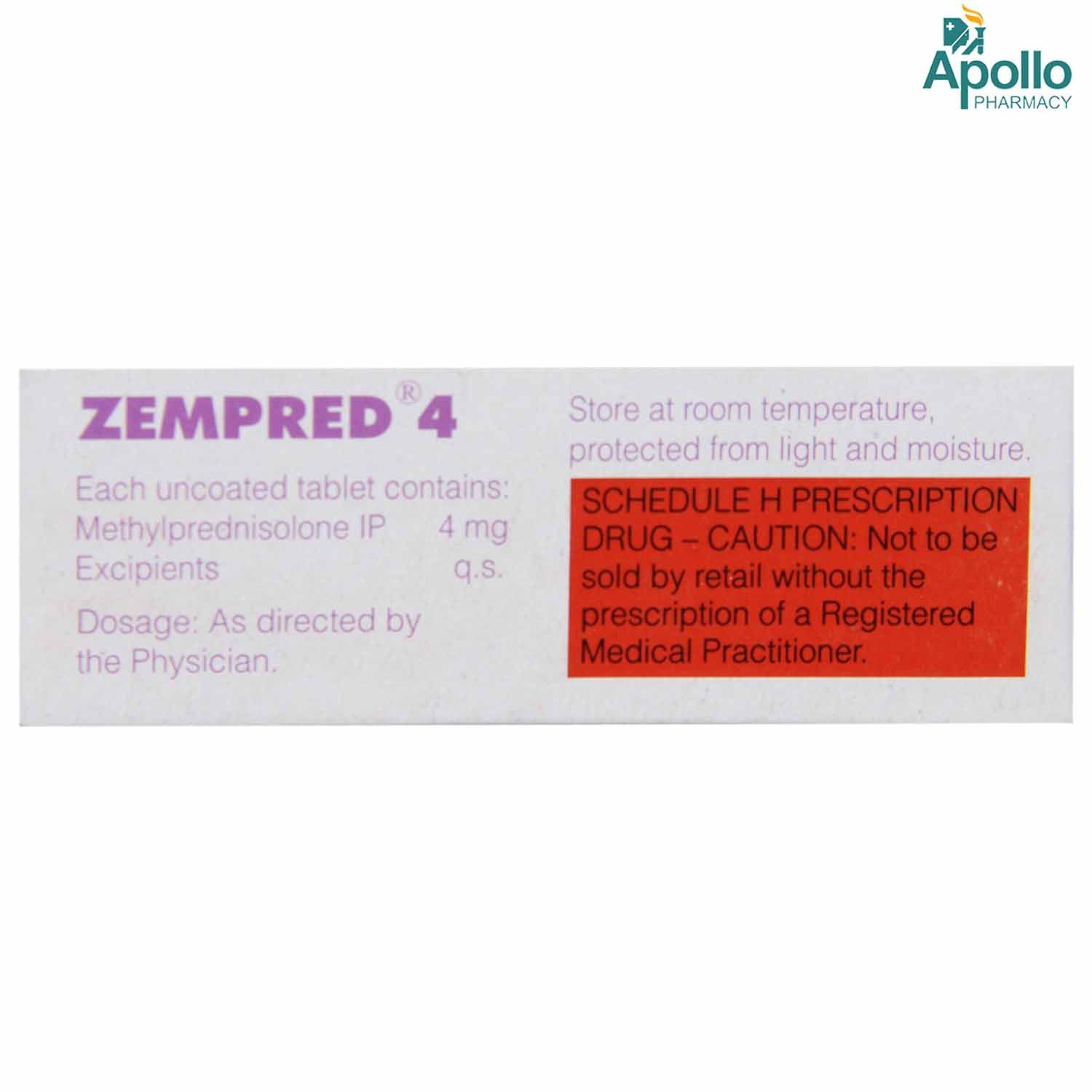 Zempred 4 Tablet | Uses, Side Effects, Price | Apollo Pharmacy