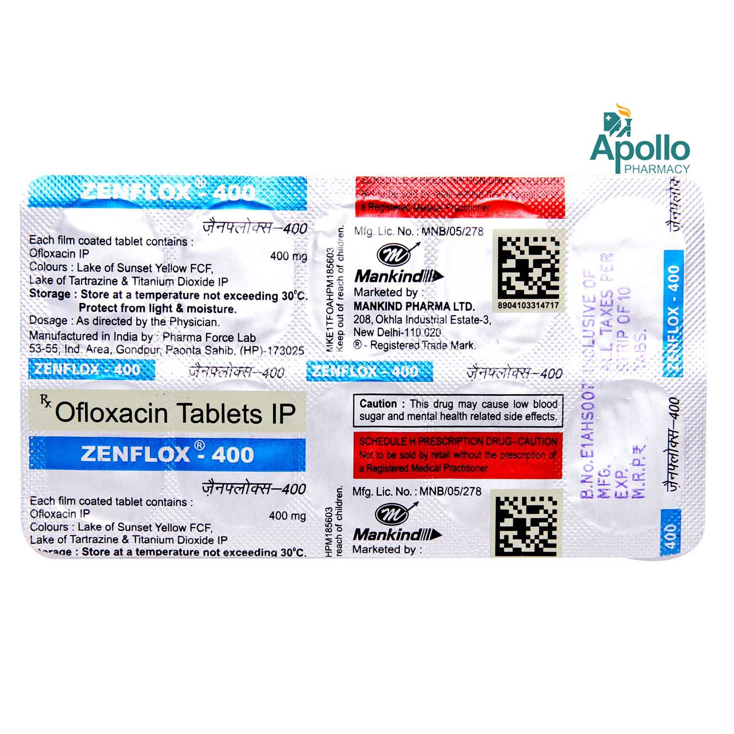 Zenflox 400 Tablet 10's Price, Uses, Side Effects, Composition - Apollo ...