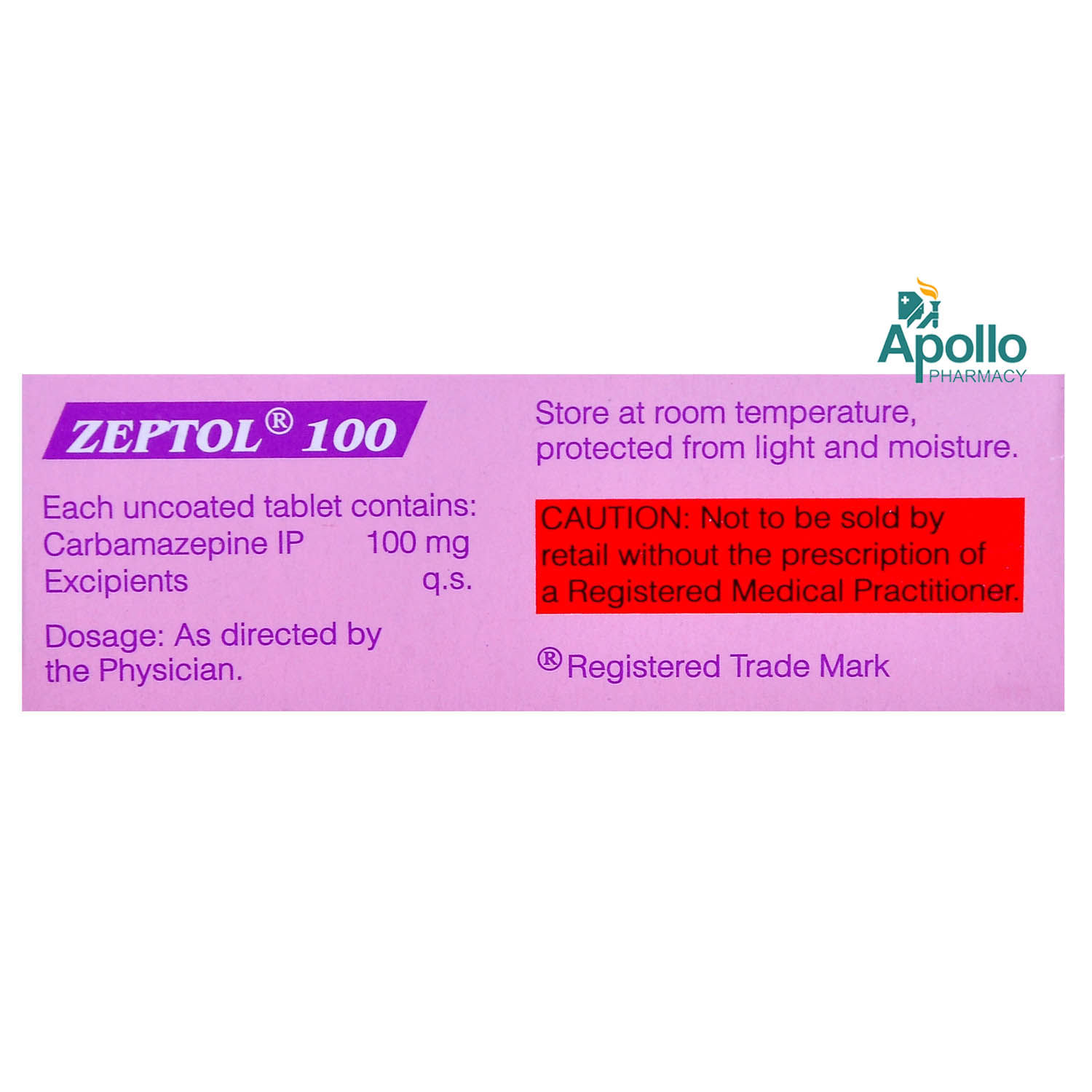 Zeptol 100 Tablet 10's Price, Uses, Side Effects, Composition - Apollo ...