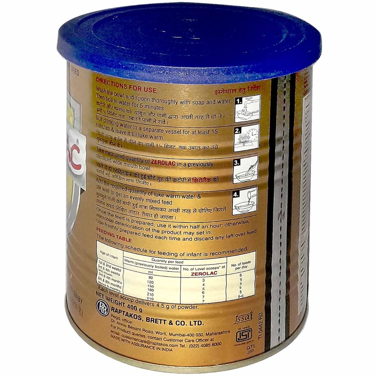 Zerolac Infant Formula, 400 gm Tin Price, Uses, Side Effects ...