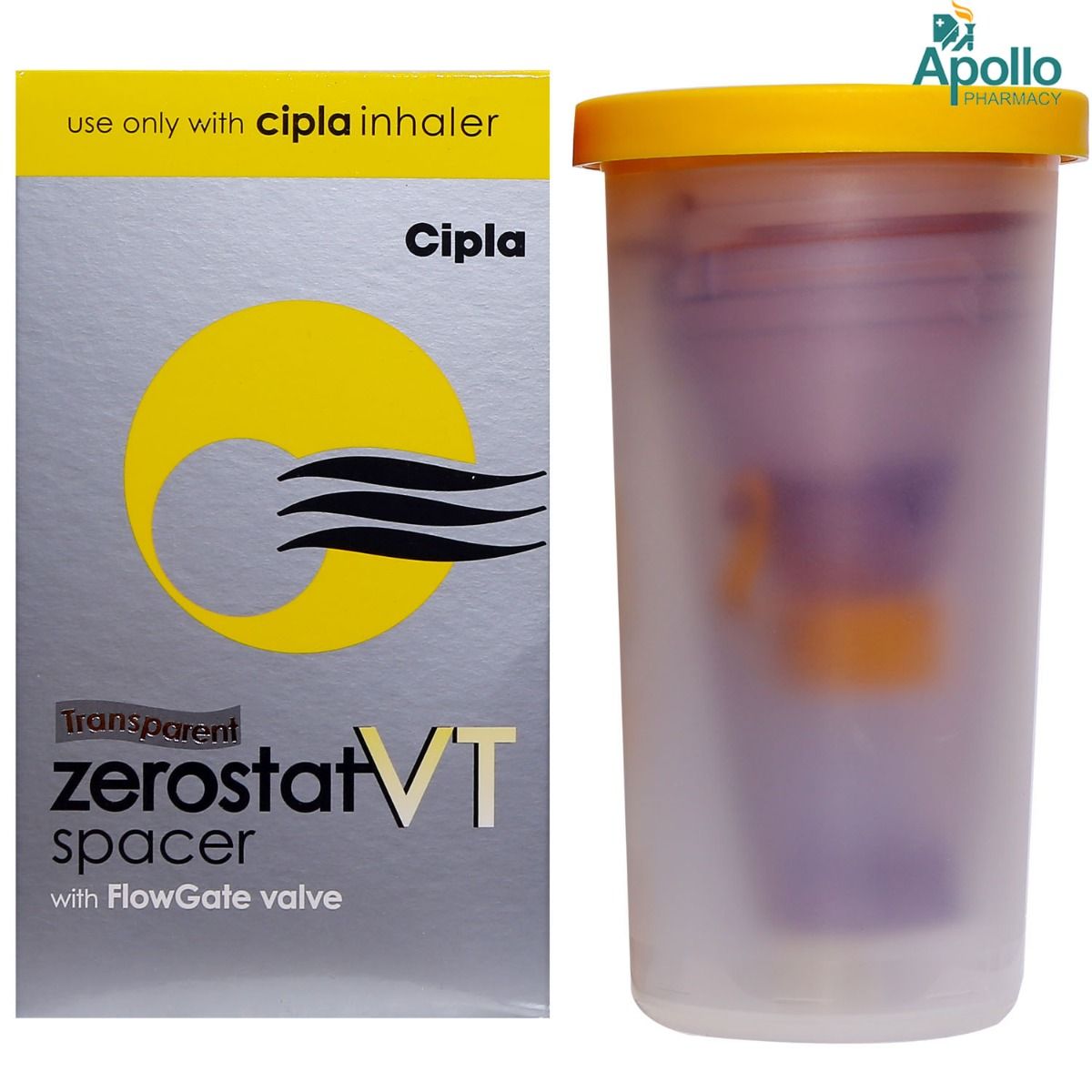 Zerostat VT Spacer With FlowGate Valve | Uses, Side Effects, Price ...