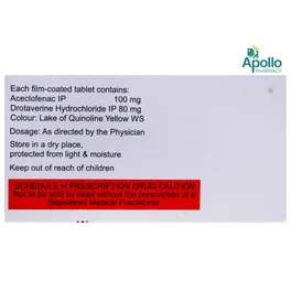 Zerodol-Spas Tablet | Uses, Side Effects, Price | Apollo Pharmacy