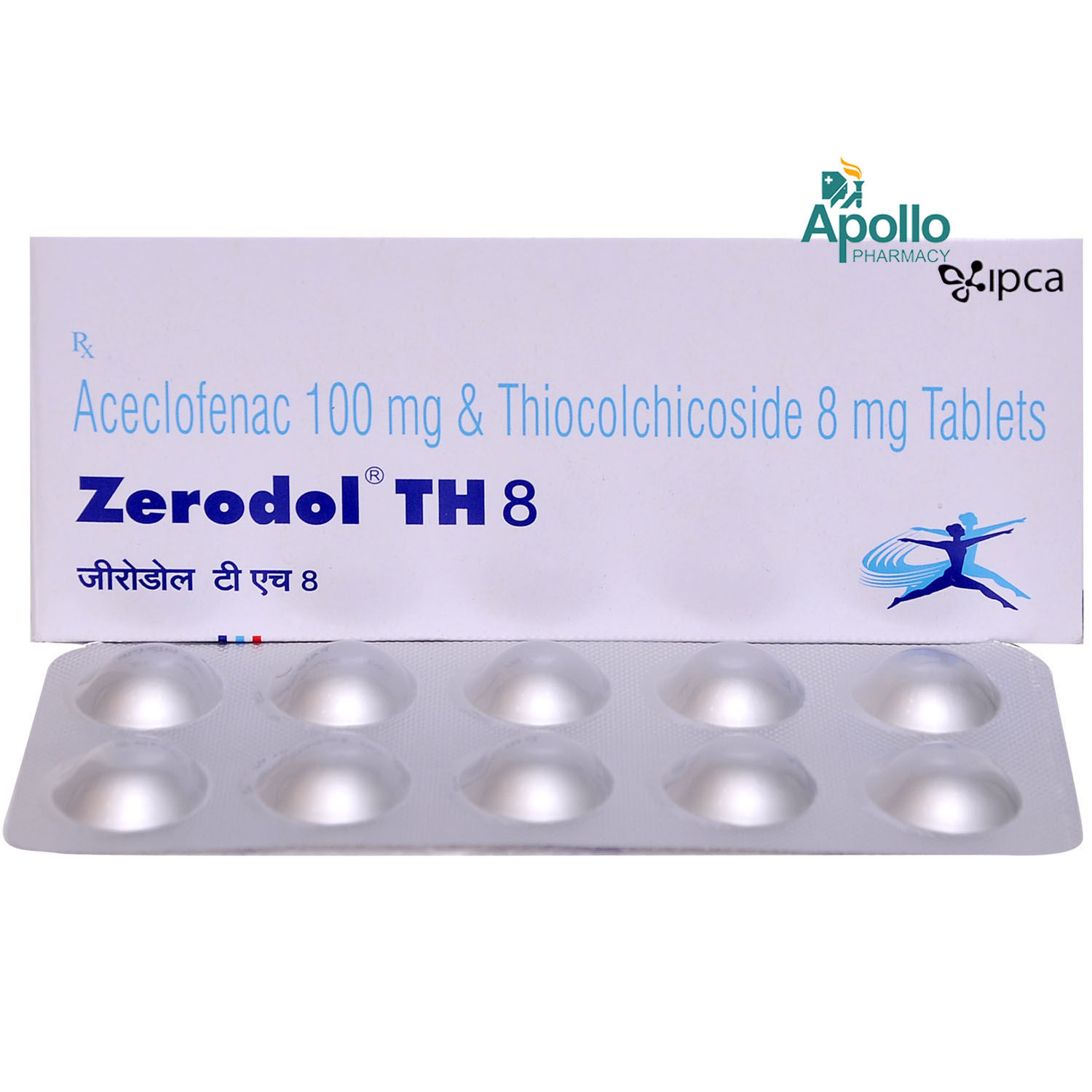 Zerodol TH 8 Tablet | Uses, Side Effects, Price | Apollo Pharmacy