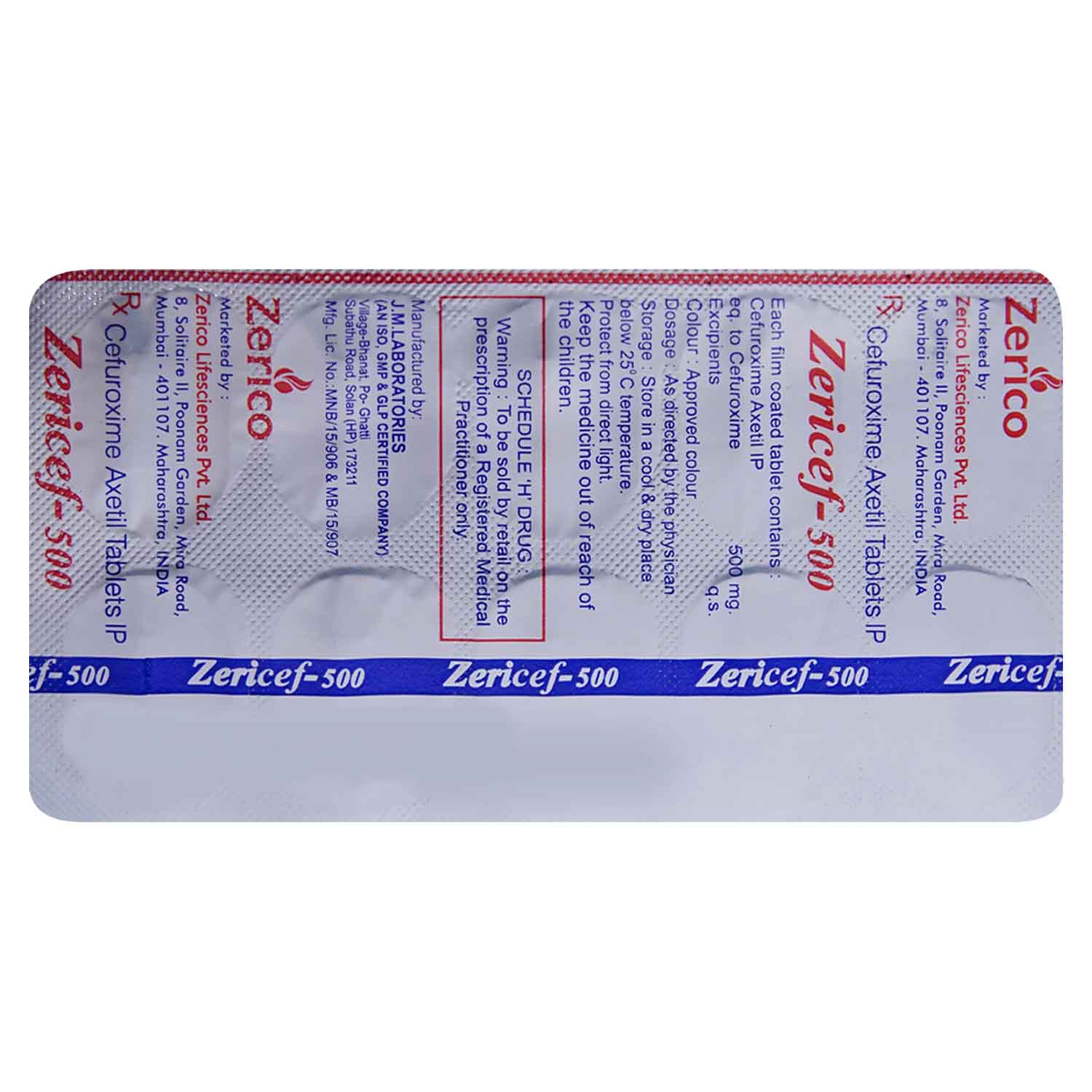 Zericef-500 Tablet 10's Price, Uses, Side Effects, Composition - Apollo ...