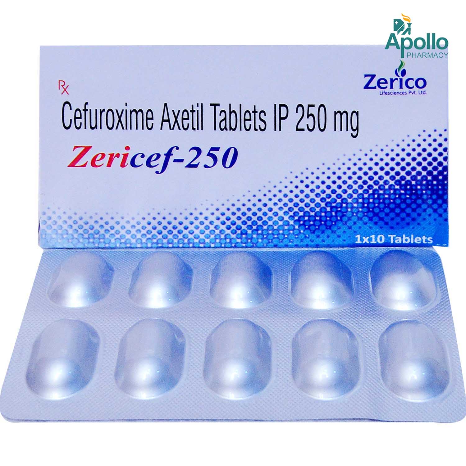 ZERICEF 250MG TABLET Price, Uses, Side Effects, Composition - Apollo ...