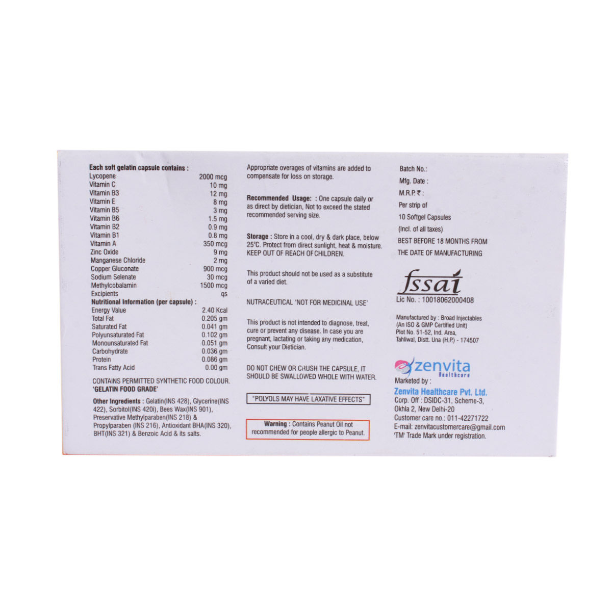 Zestopene Capsule 10's Price, Uses, Side Effects, Composition - Apollo ...