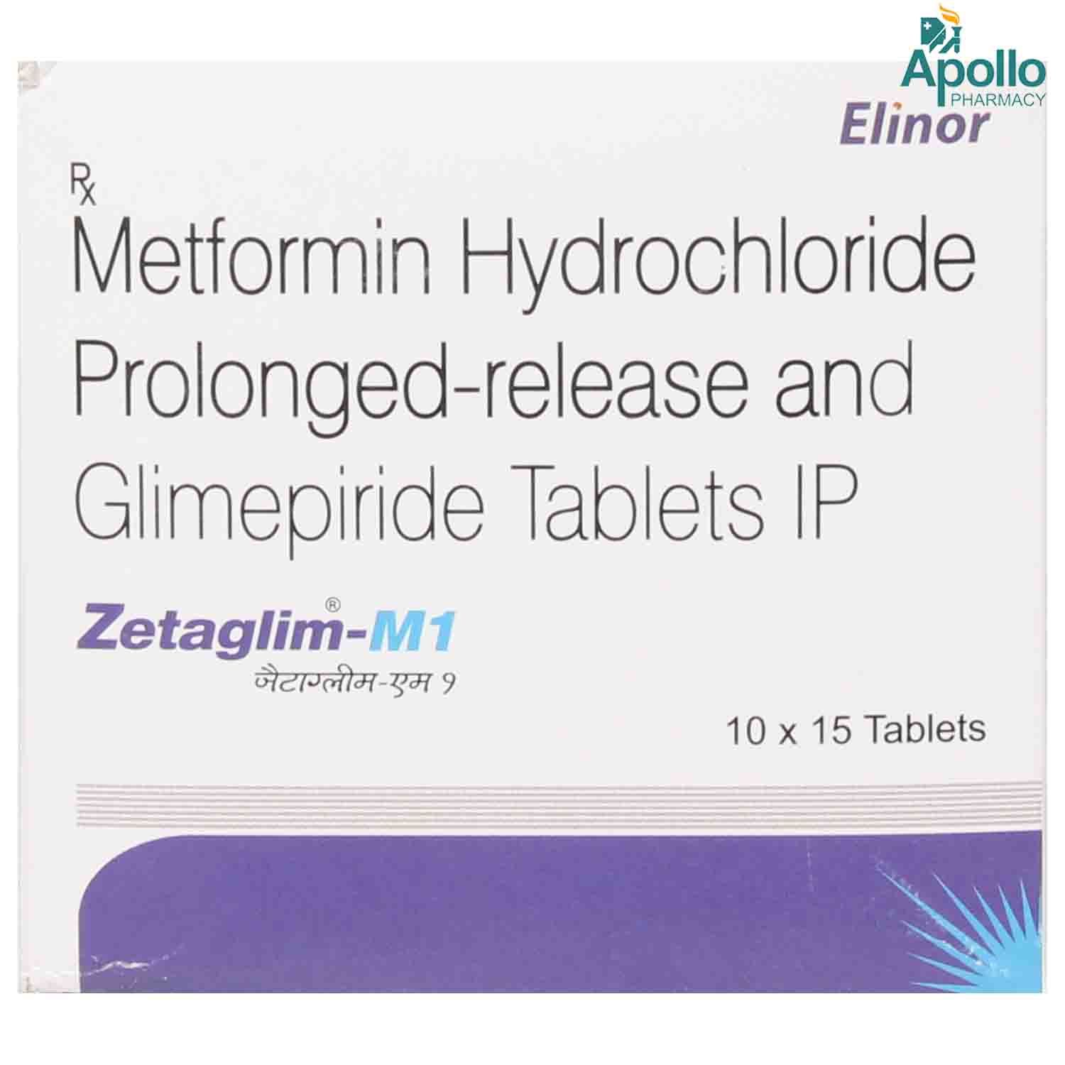 Zetaglim M1 Tablet | Uses, Side Effects, Price | Apollo Pharmacy