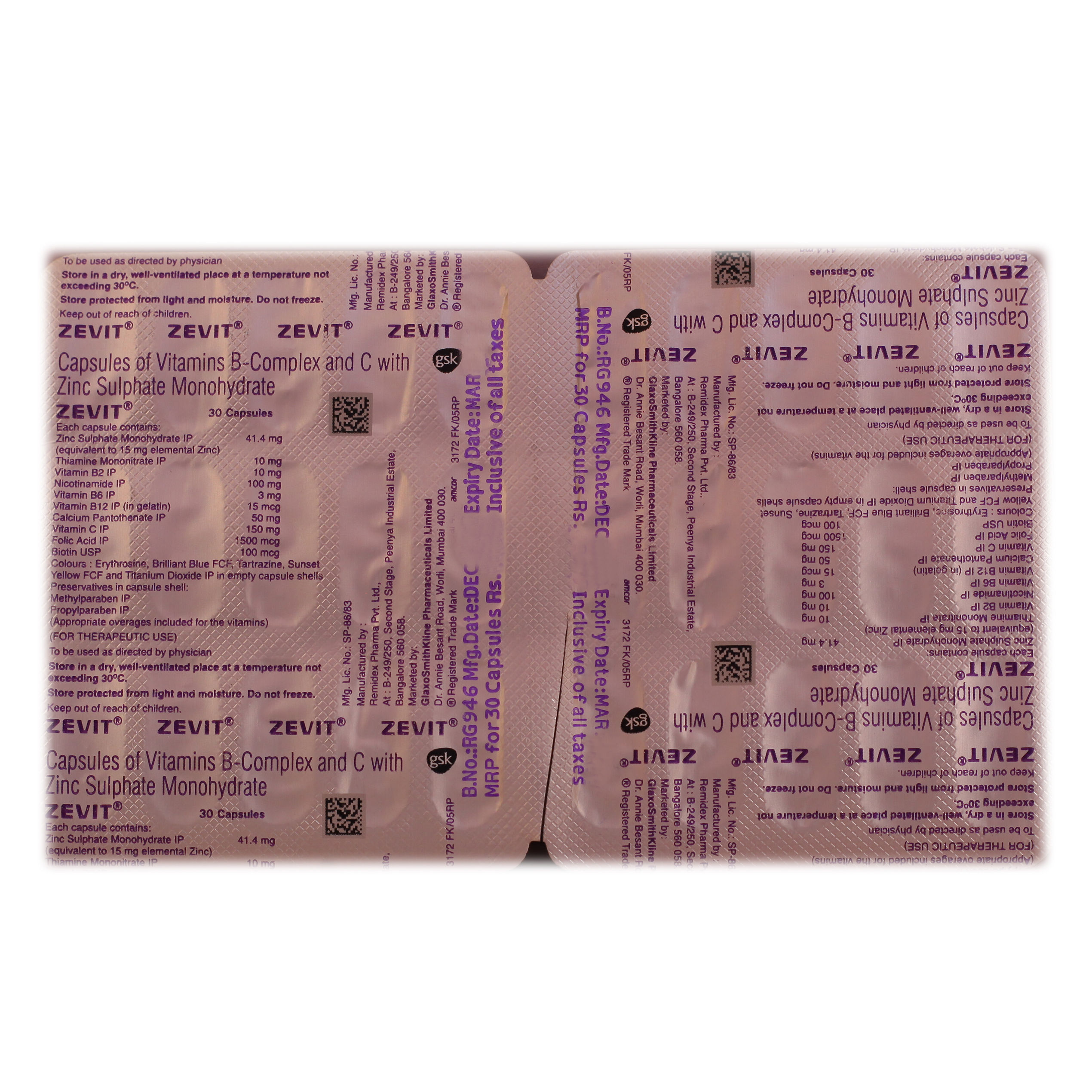 Zevit Capsule 30's Price, Uses, Side Effects, Composition - Apollo Pharmacy